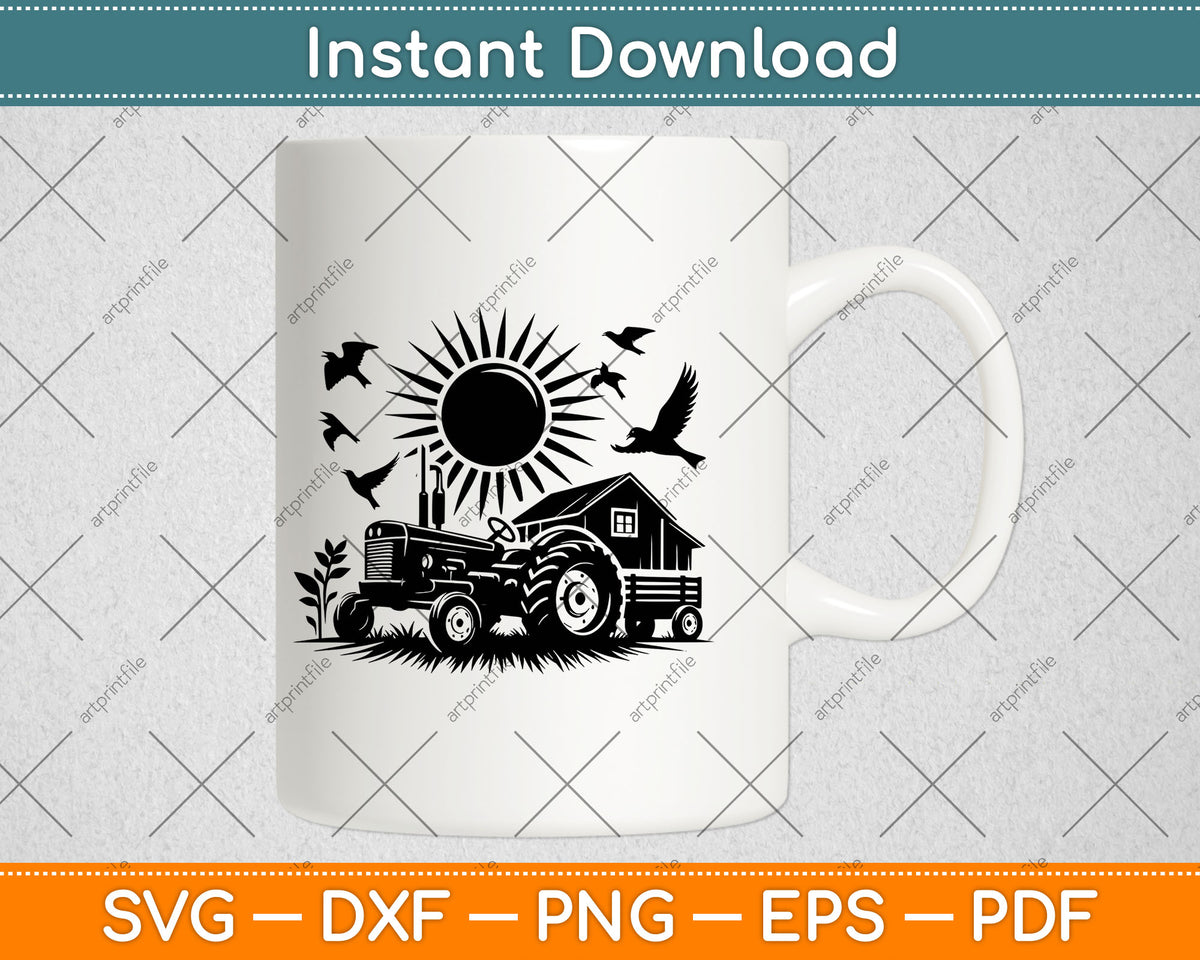 Farm Tractor Fathers Day Svg Cutting File – artprintfile