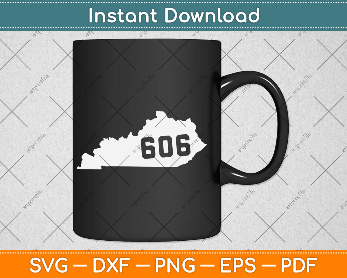 Morehead Pikeville 606 Area Code Svg Digital Cutting File – artprintfile