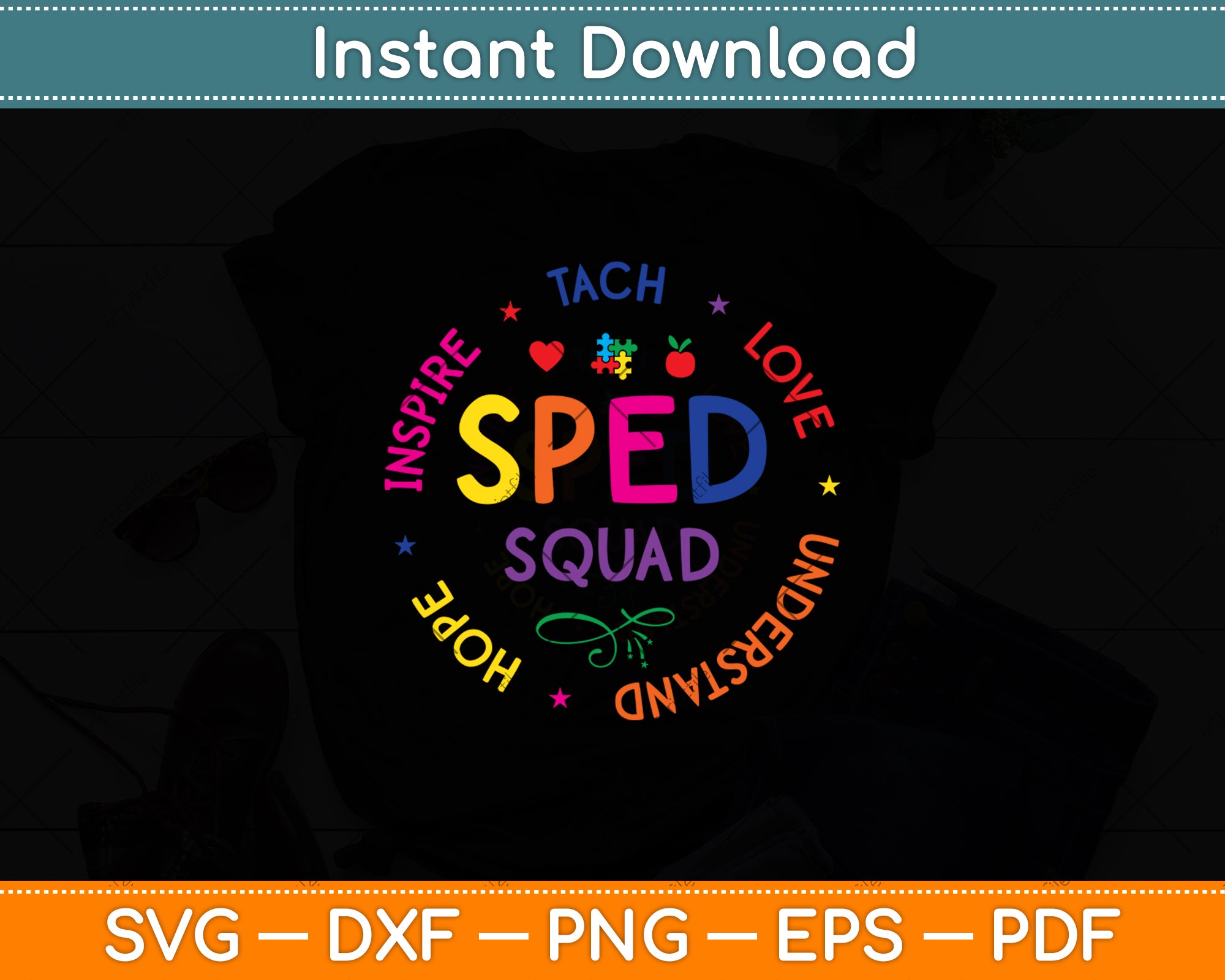 Special Education Teacher - SPED Teacher Svg Digital Cutting File ...