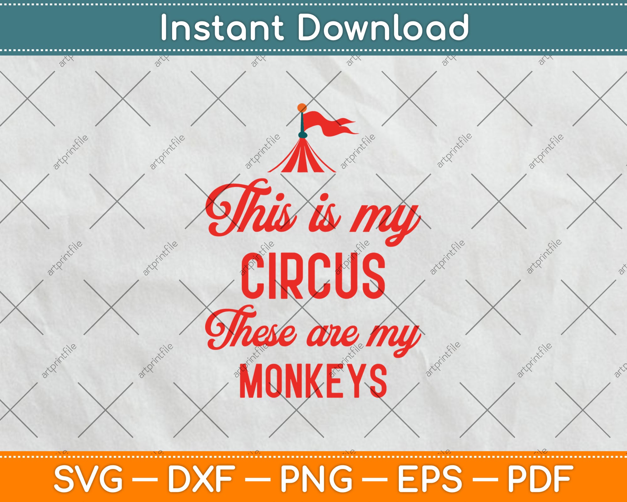 This is My Circus These are My Monkeys Funny Svg Digital Cutting File ...
