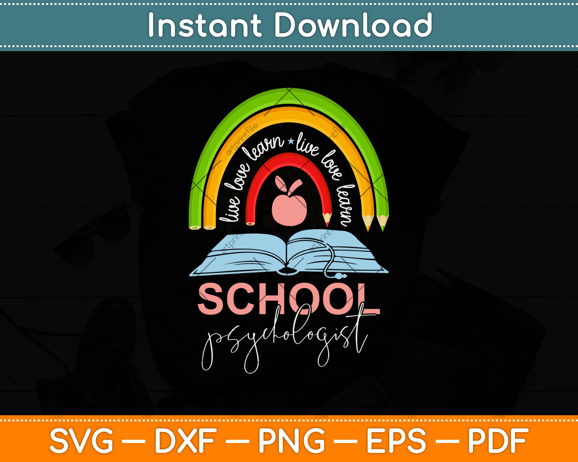 School Psychologist Boho Rainbow Day Back To School Svg Cutting File ...