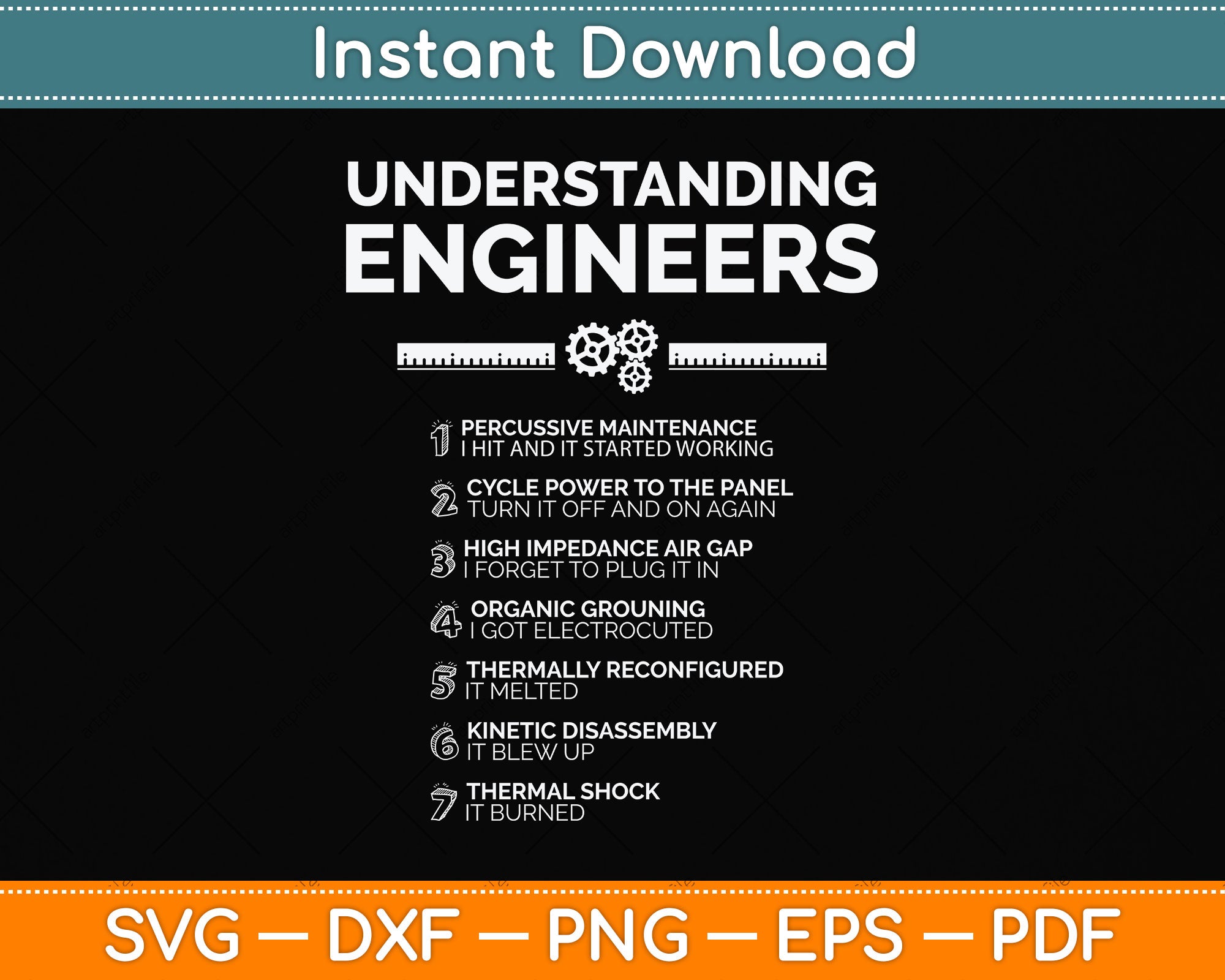 Understanding Engineers - Funny Sarcastic Engineering Svg Cutting File – artprintfile
