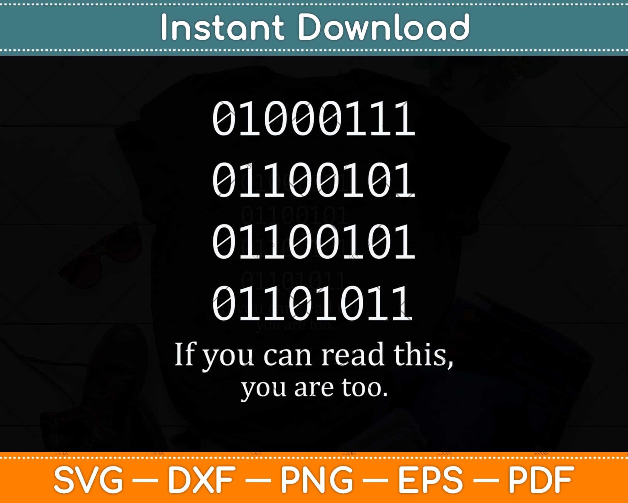 Funny Computer Binary Code Programmer Developer Svg Cutting File Artprintfile