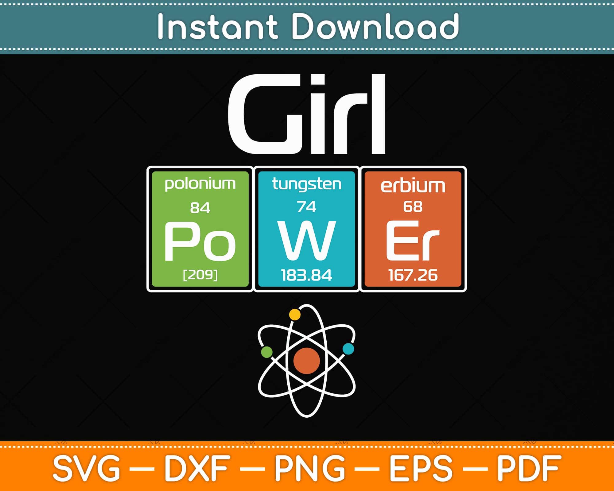 Girl Power Gift - Feminist Science STEM Svg Cutting File – artprintfile