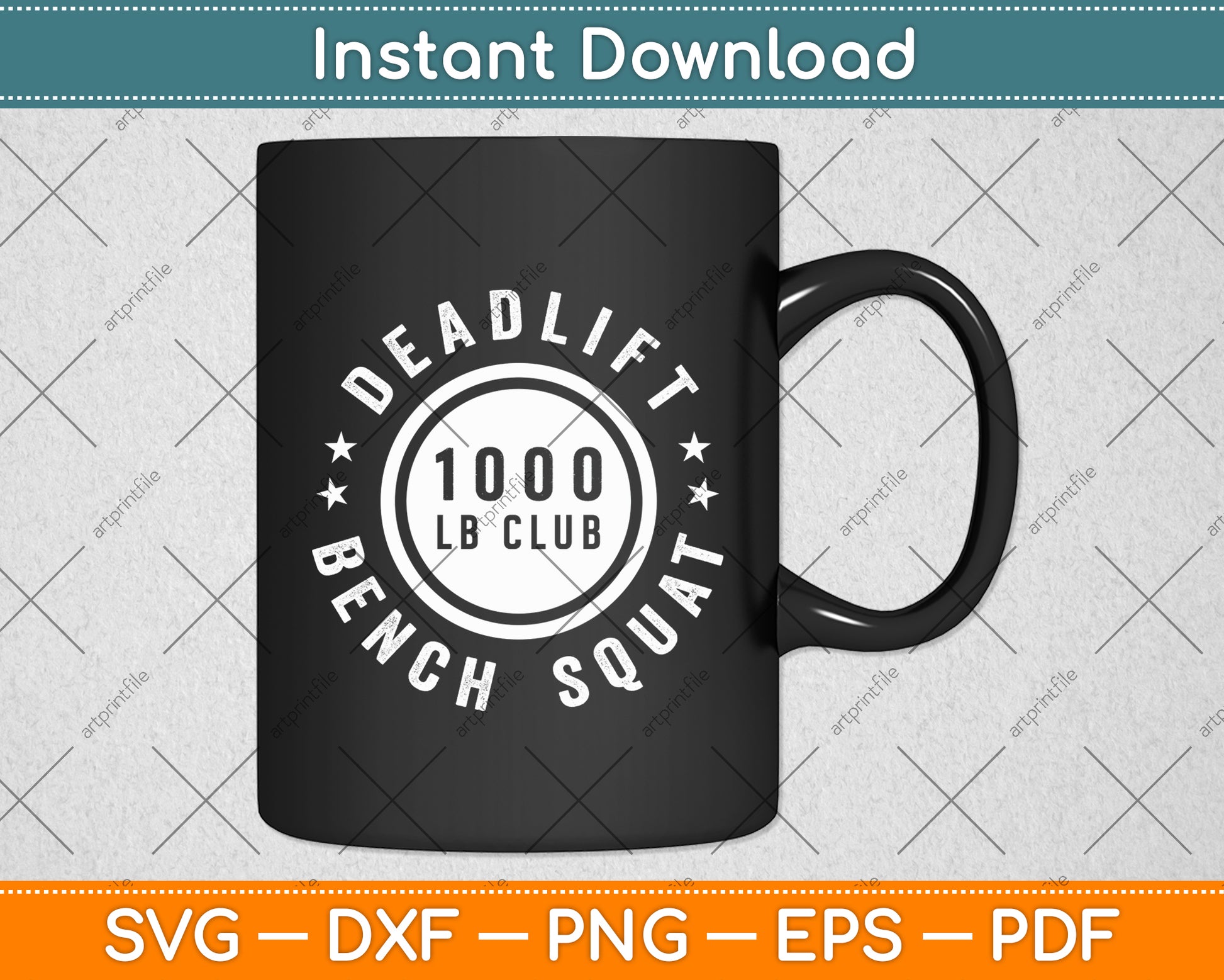 Elite Strength 1000 Club Deadlift Bench Squat Achievement Svg Cut File ...