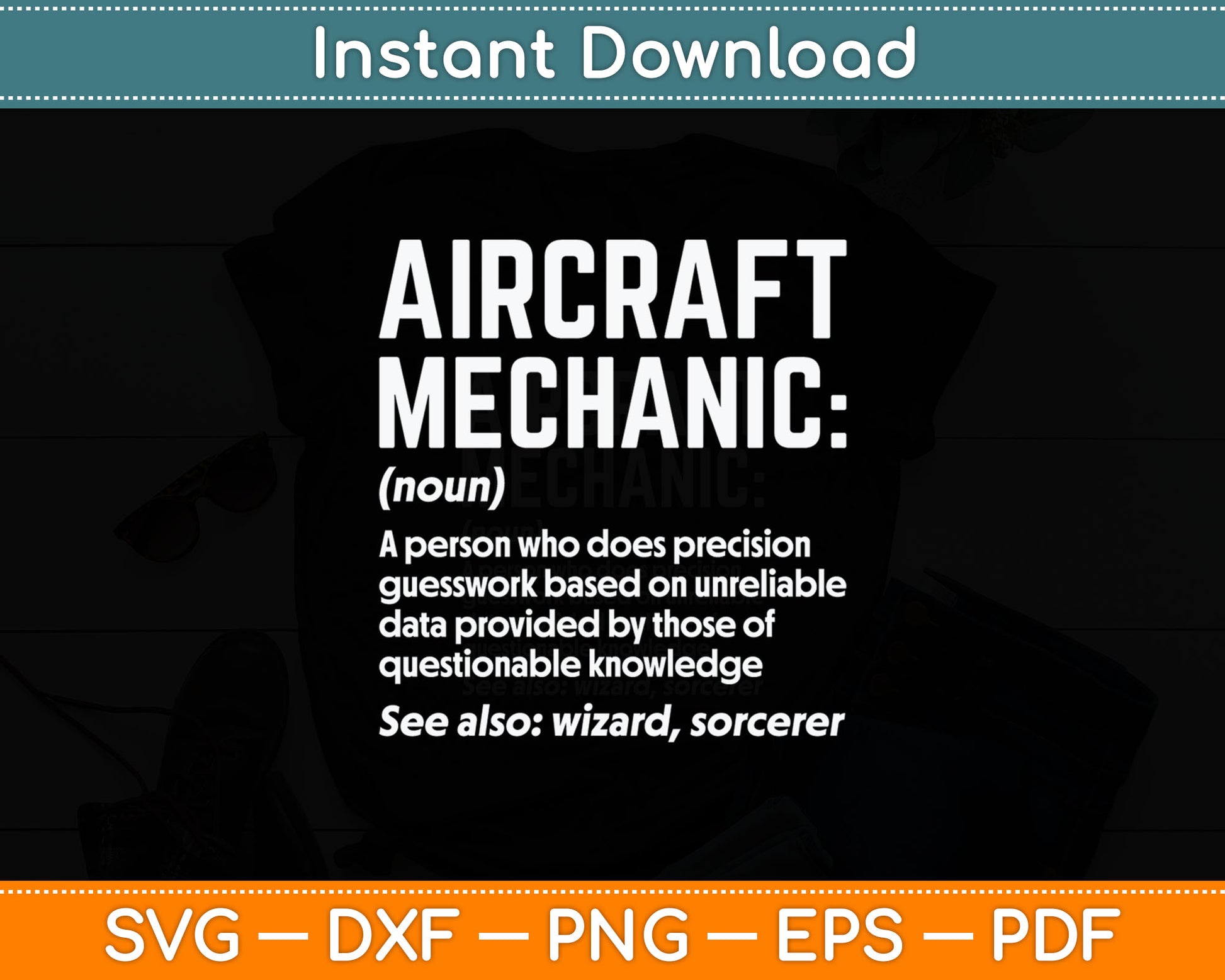 Aircraft Mechanic Definition Funny Mechanic Svg Digital Cutting File ...