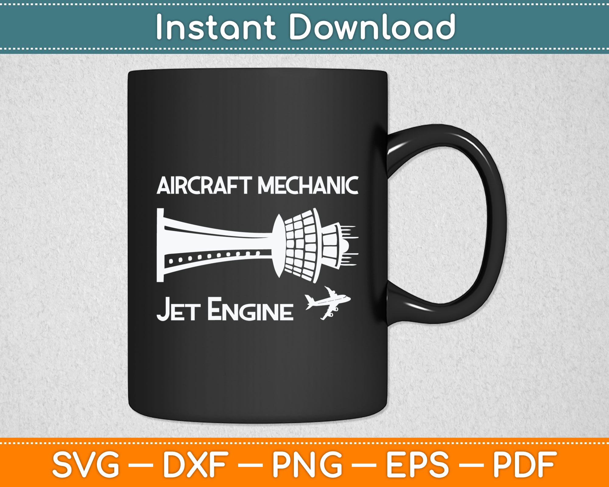 Aircraft Mechanic of Jet Engine Funny Aerospace Engineer Svg Cut File ...