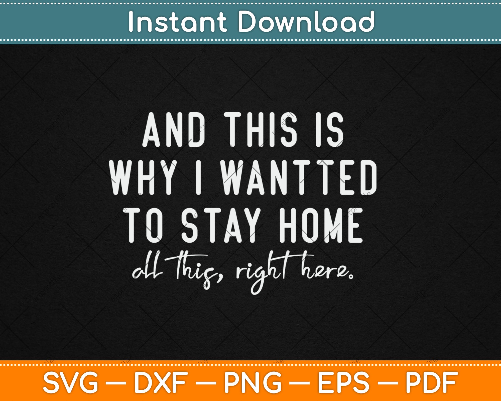 And This Is Why I Wanted To Stay Home Funny Svg Digital Cutting File ...