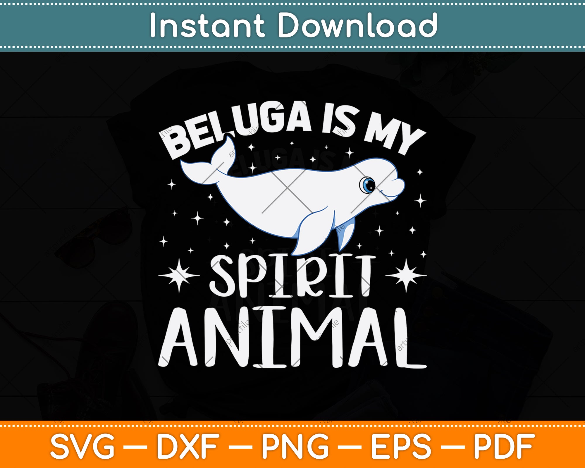 Beluga Is My Spirit Animal Svg Digital Cutting File – artprintfile