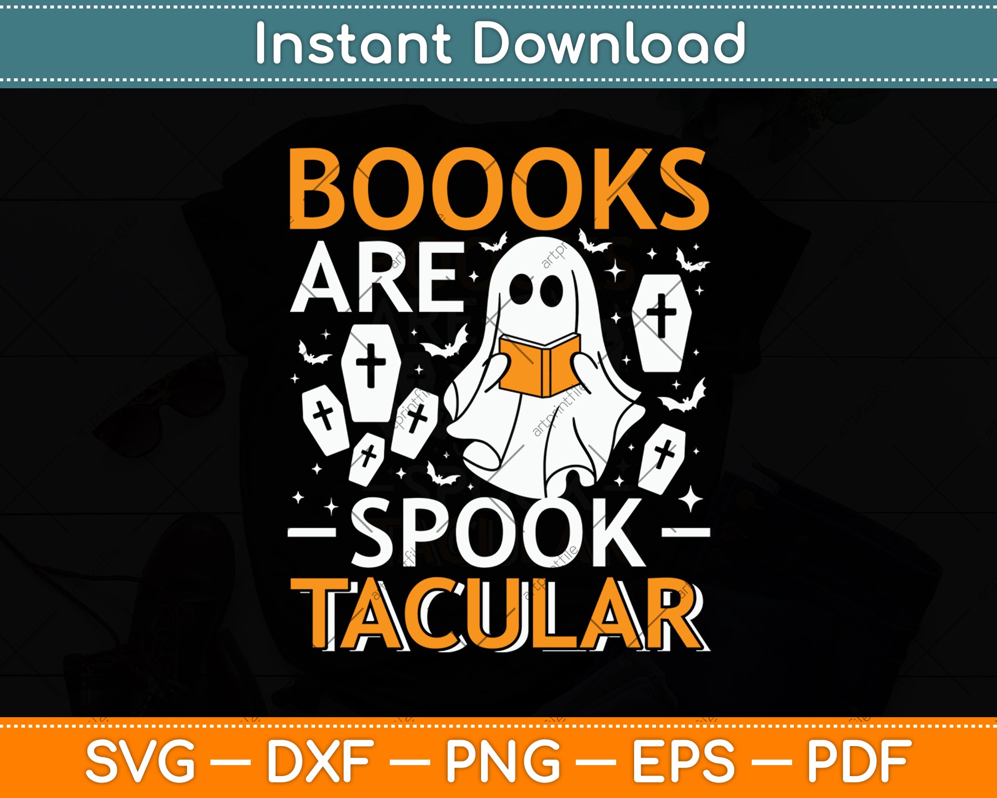 Books Are Spooktacular Svg Digital Cutting File – artprintfile