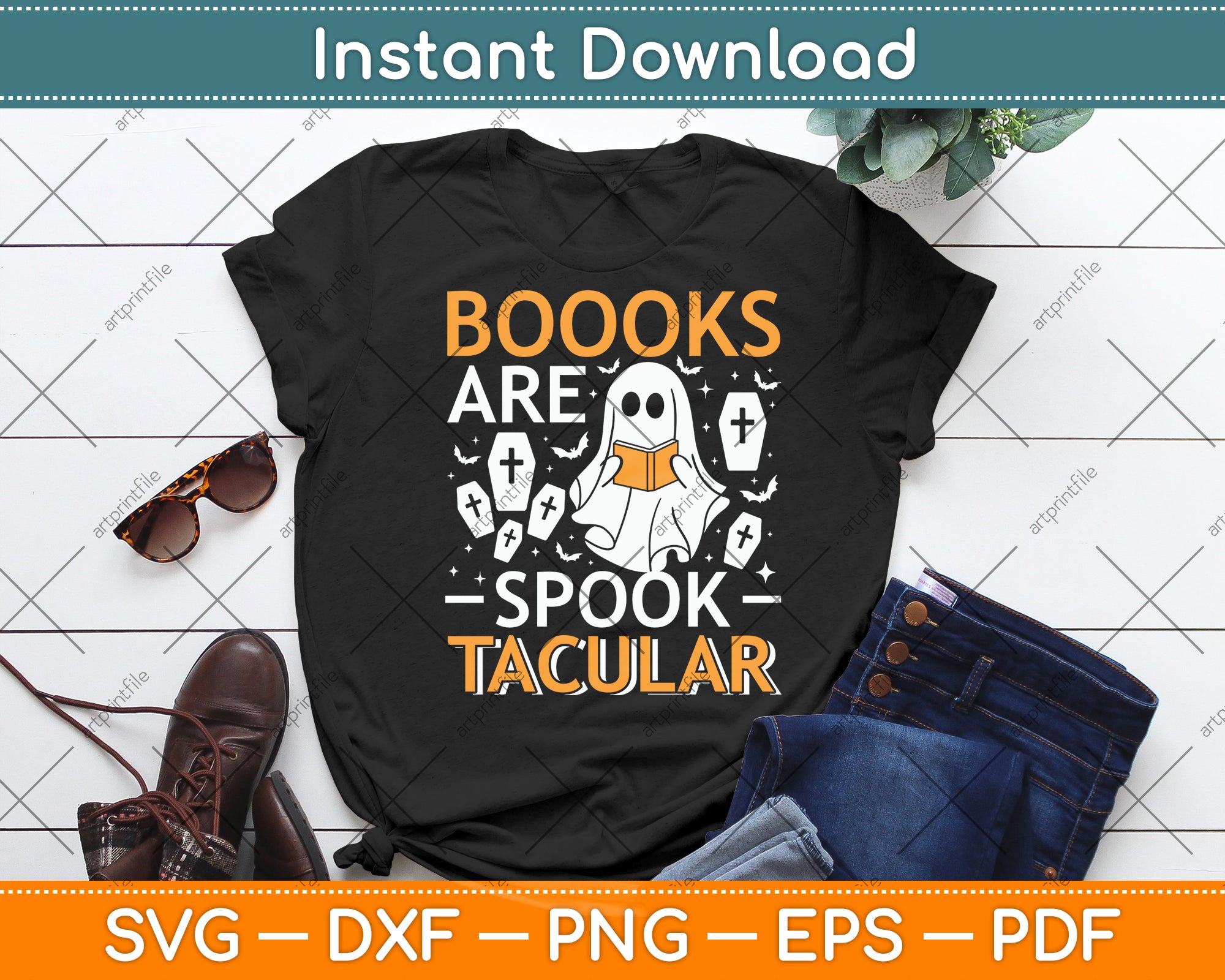Books Are Spooktacular Svg Digital Cutting File – artprintfile