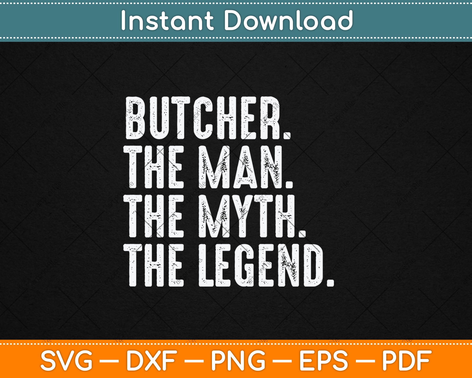 Butcher Gift Man Myth The Legend Svg Digital Cutting File – artprintfile