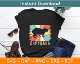 Vintage Retro Capybara Svg Cutting File – artprintfile