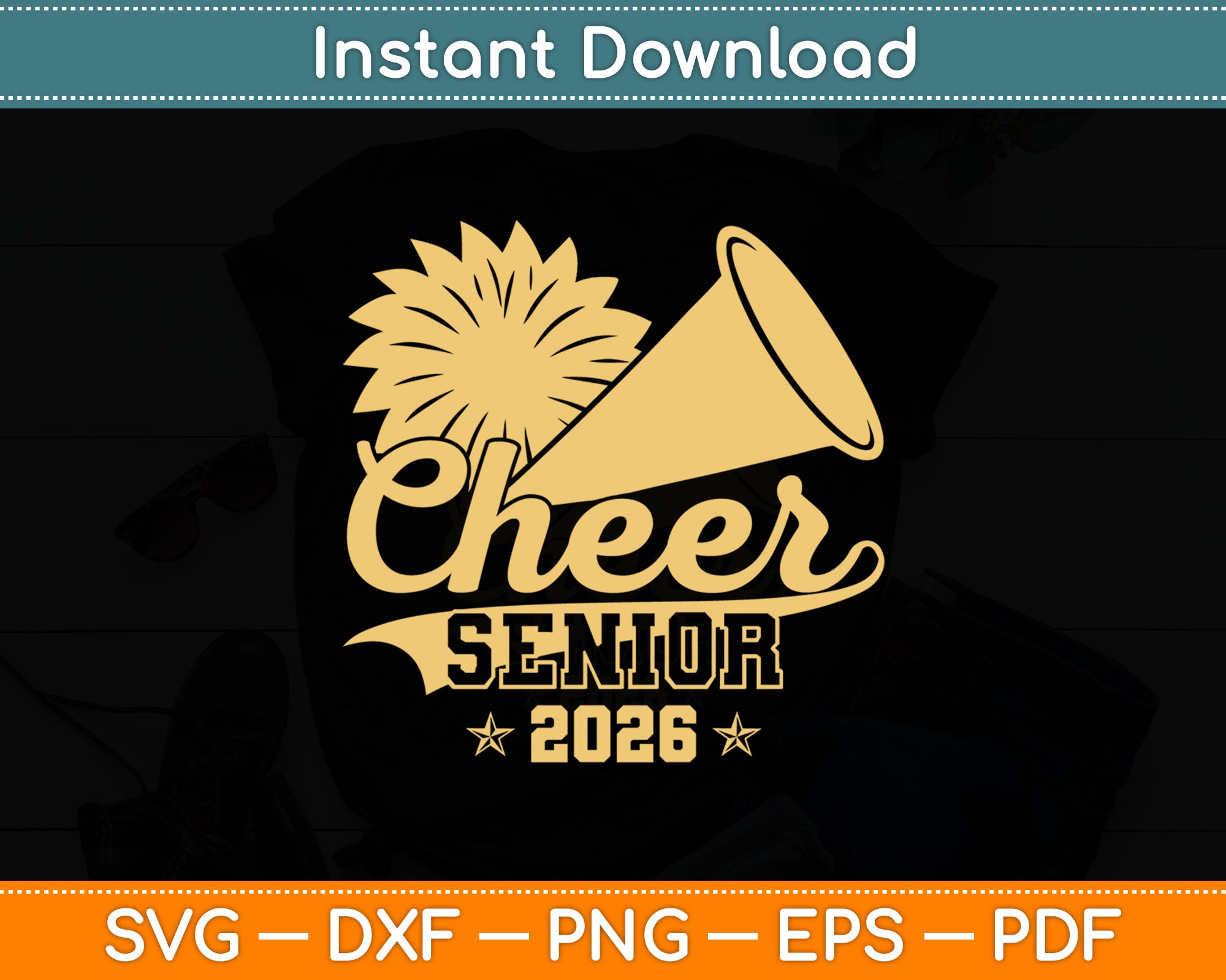 Cheerleader Cheer Graduation Gifts Cheer Senior Class 2026 Svg File ...