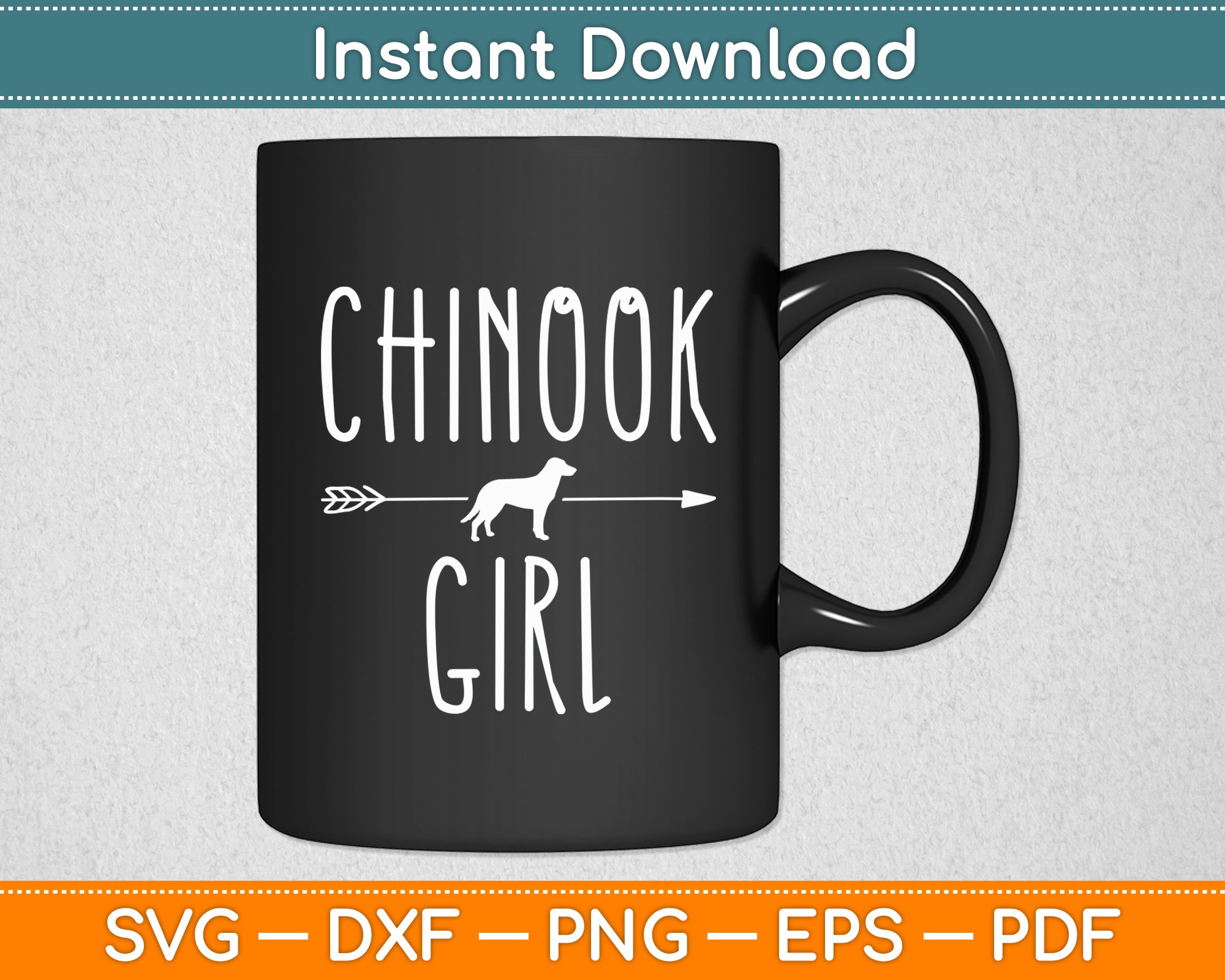 Chinook Girl Puppy Dog Pup Lover Svg Cutting File – artprintfile