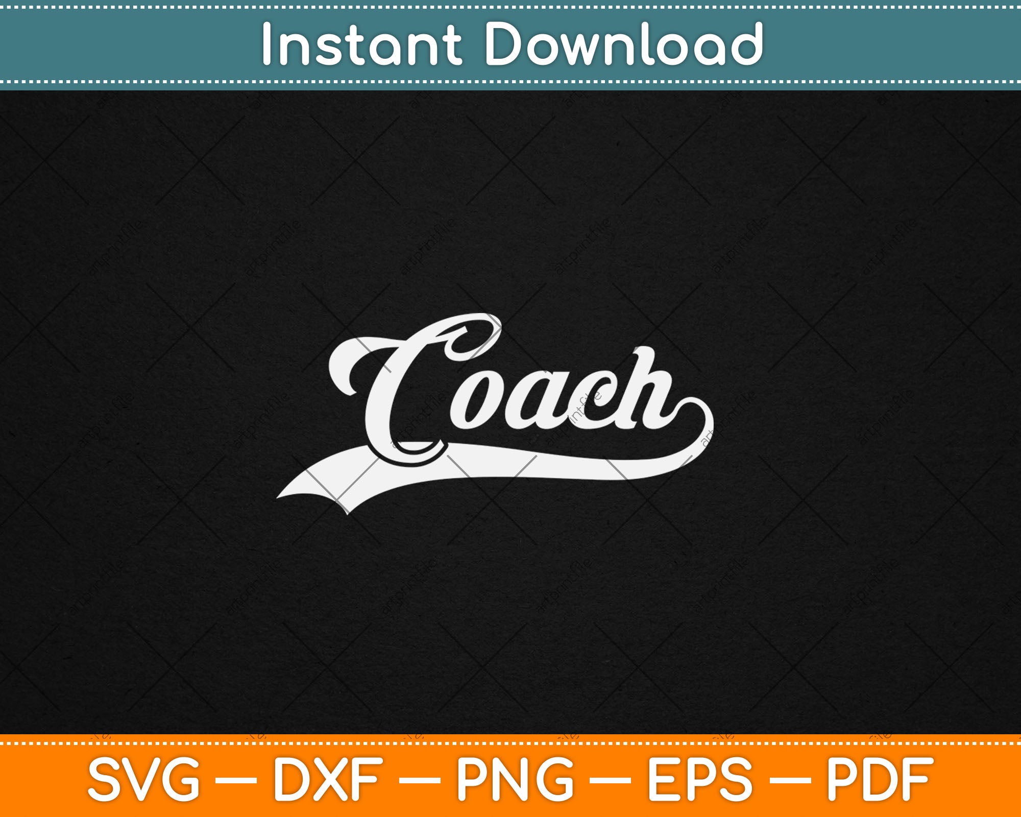 Coach Vintage Distressed Personal Trainer Coaching Gift Svg Cut File ...