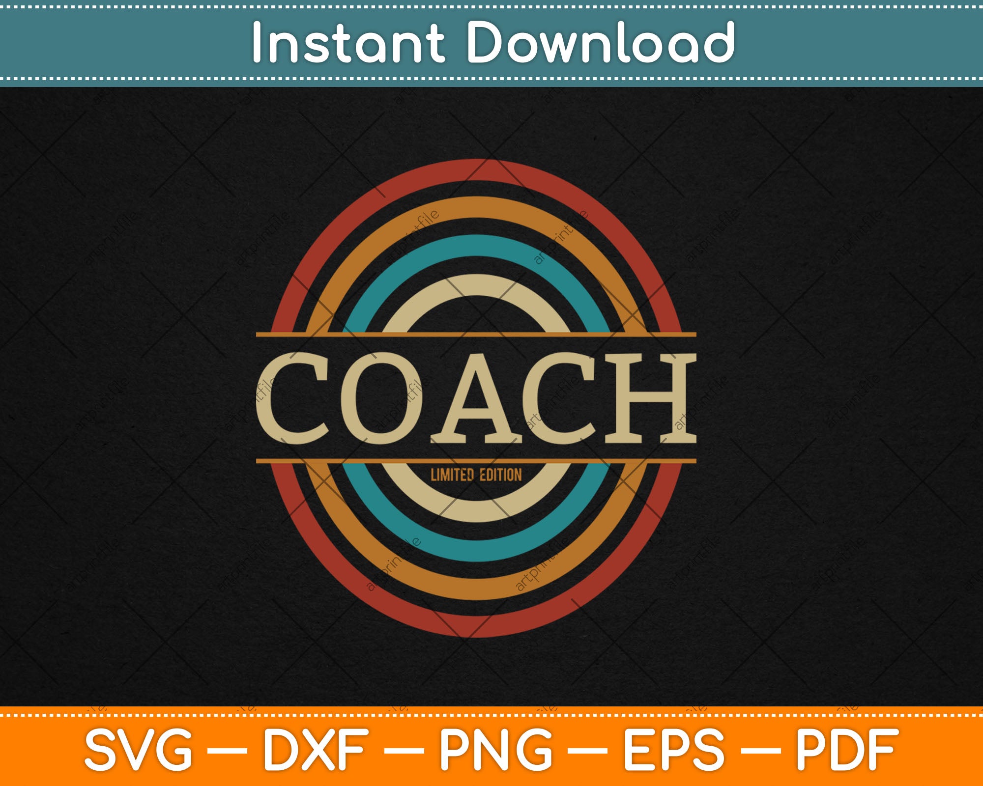 Coach Vintage Retro Svg Digital Cutting File – artprintfile