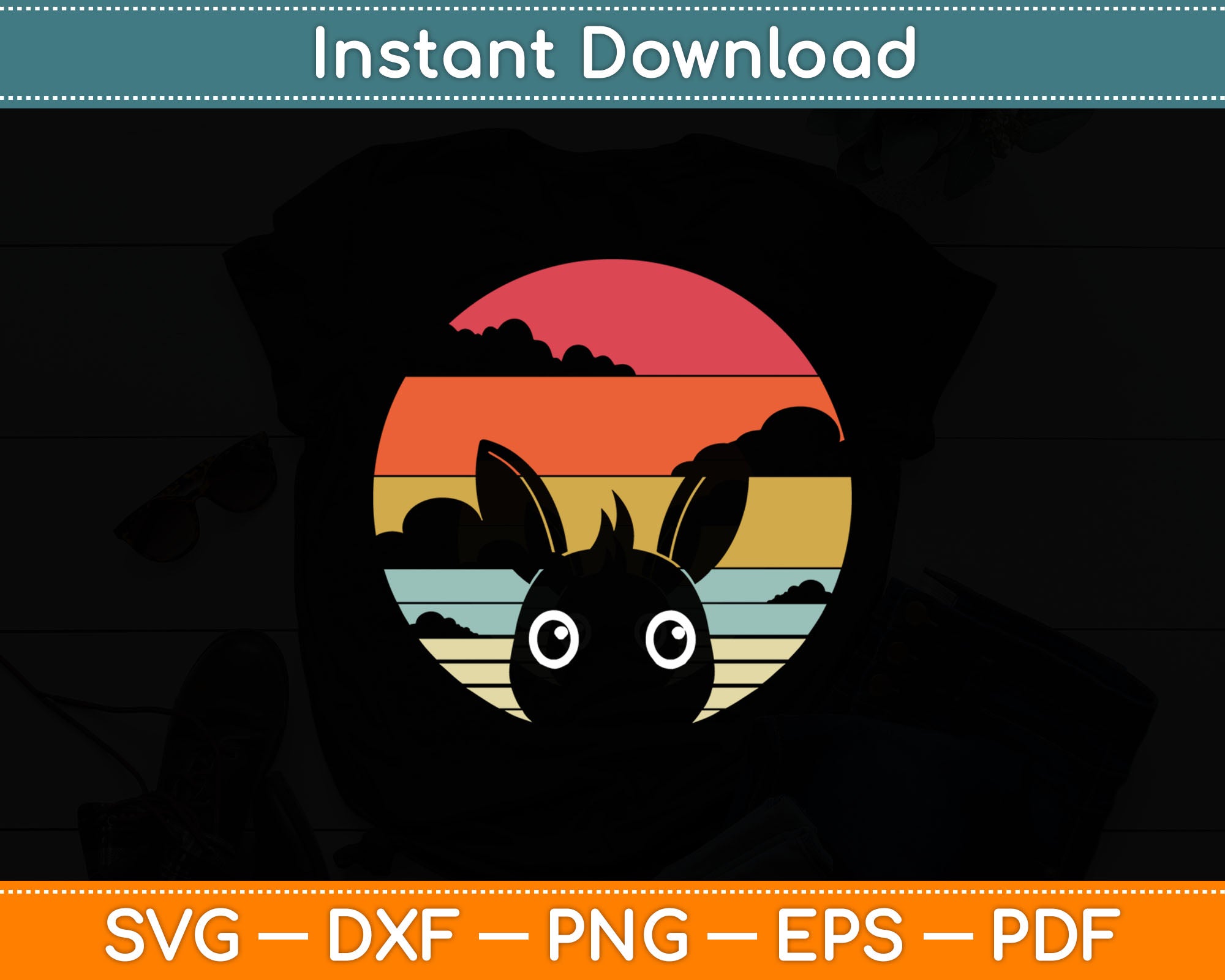 Cute Silhouette Donkey Svg Digital Cutting File – artprintfile