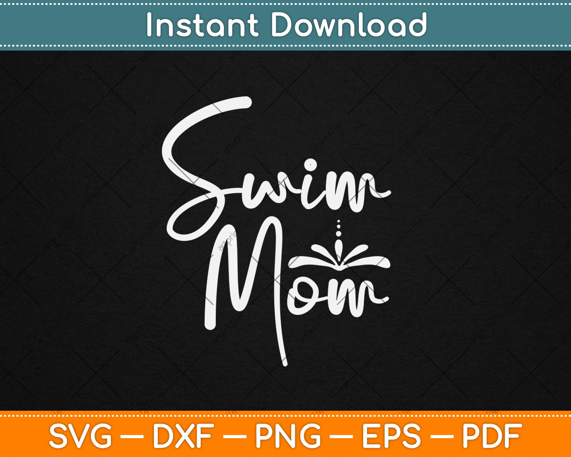 Cute Swimming Mom Mother's Day Gift for Swimmers Swim Mom Svg File ...