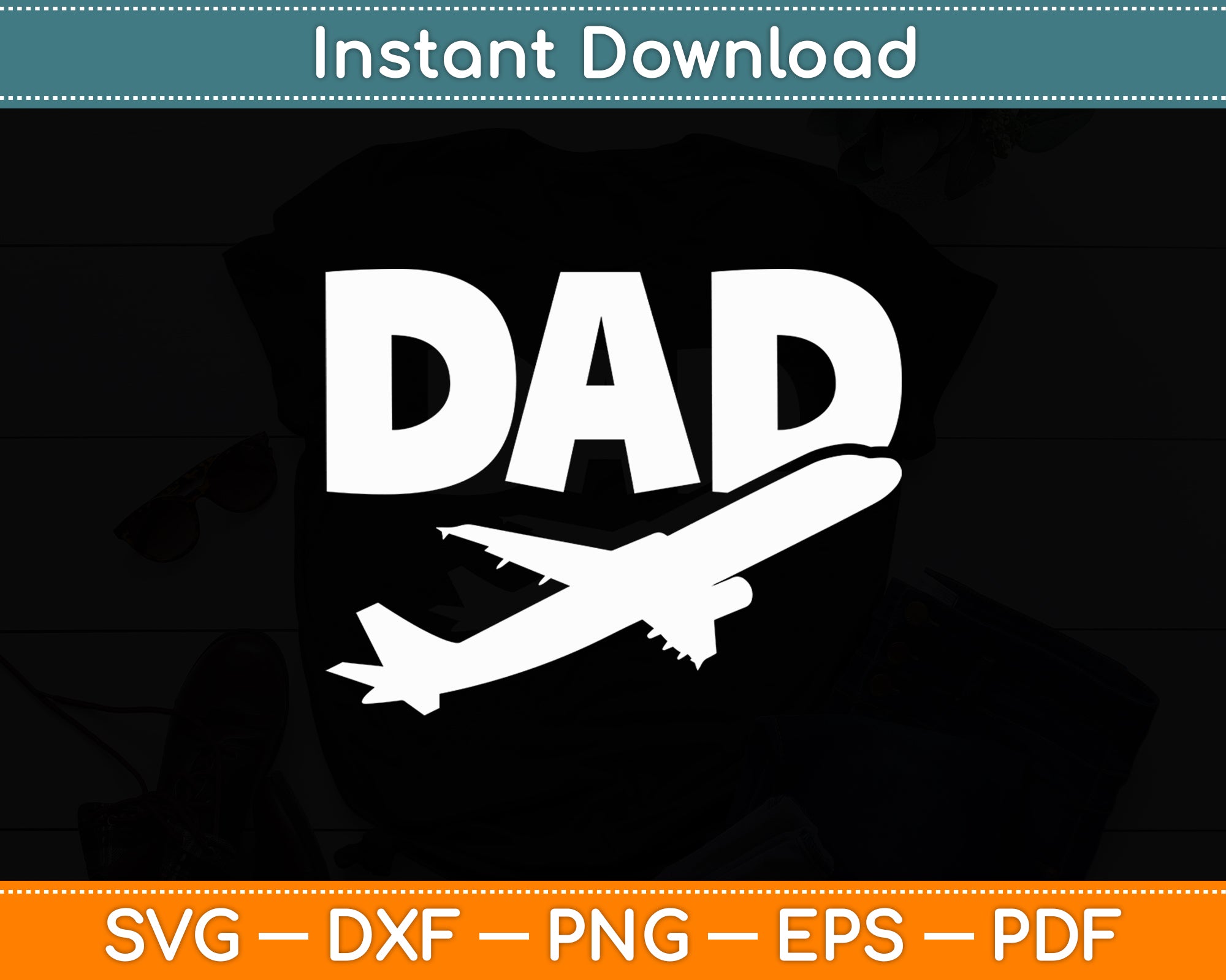 Dad Aviator Aviation Flying Aircraft Lover Airline Pilot Svg File ...