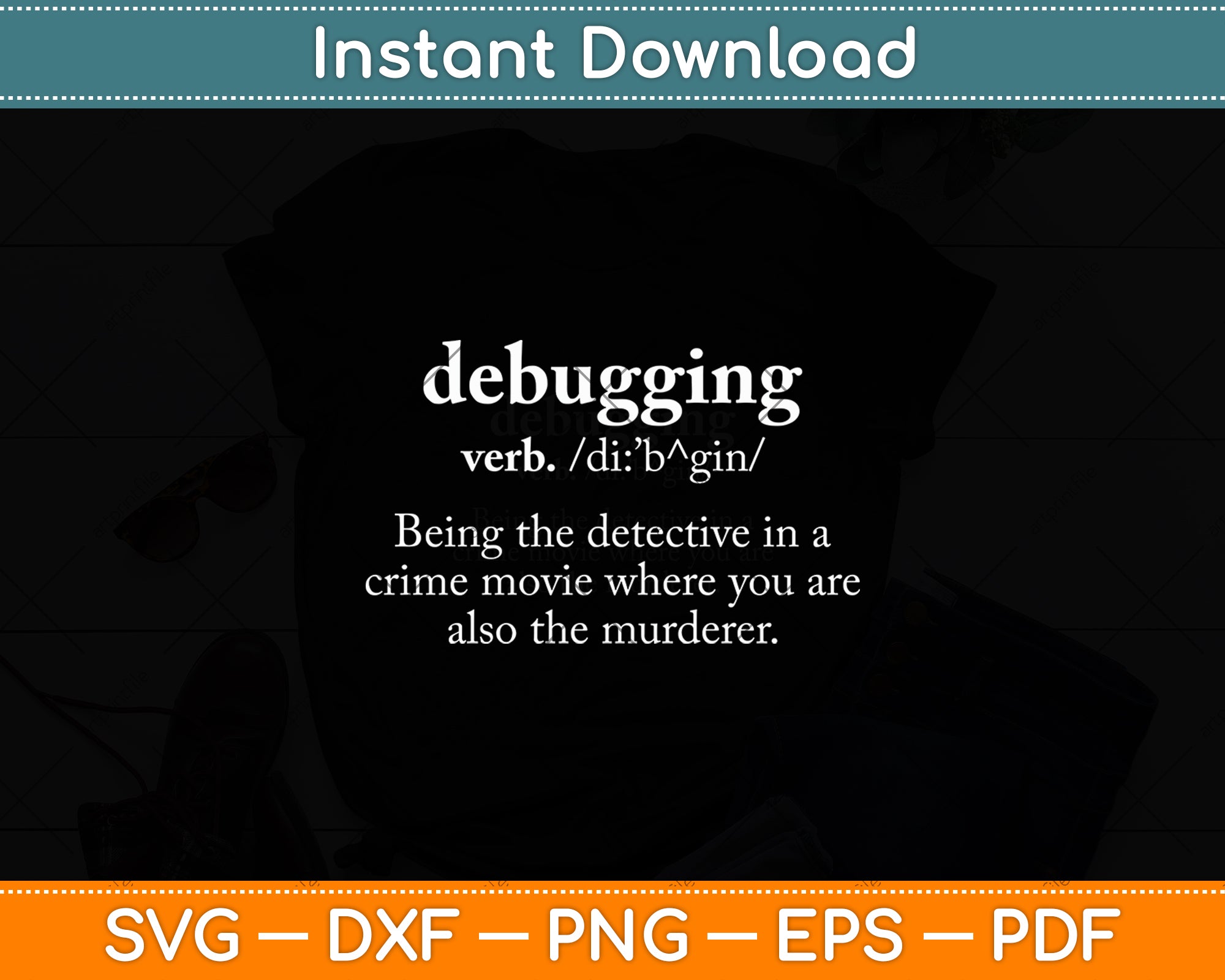 Debugging Definition - Computer Science Programmer & Coding Svg File – artprintfile