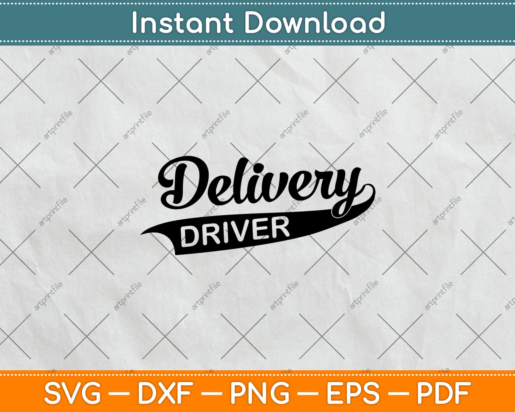 Delivery Driver Food Delivery Man Svg Digital Cutting File – artprintfile