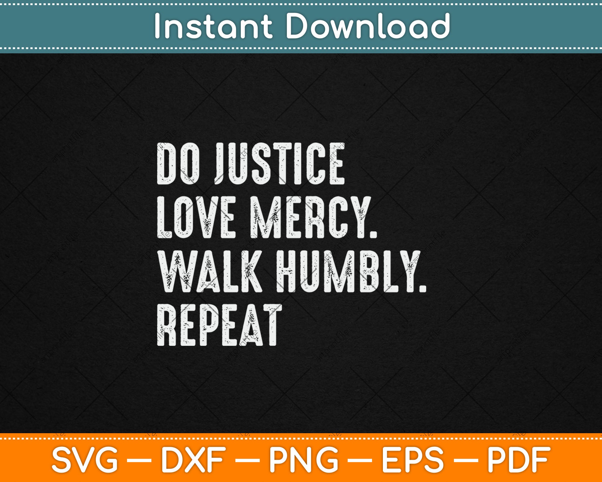 Do Justice Love Mercy Walk Humbly Repeat Christian Svg Cutting File ...