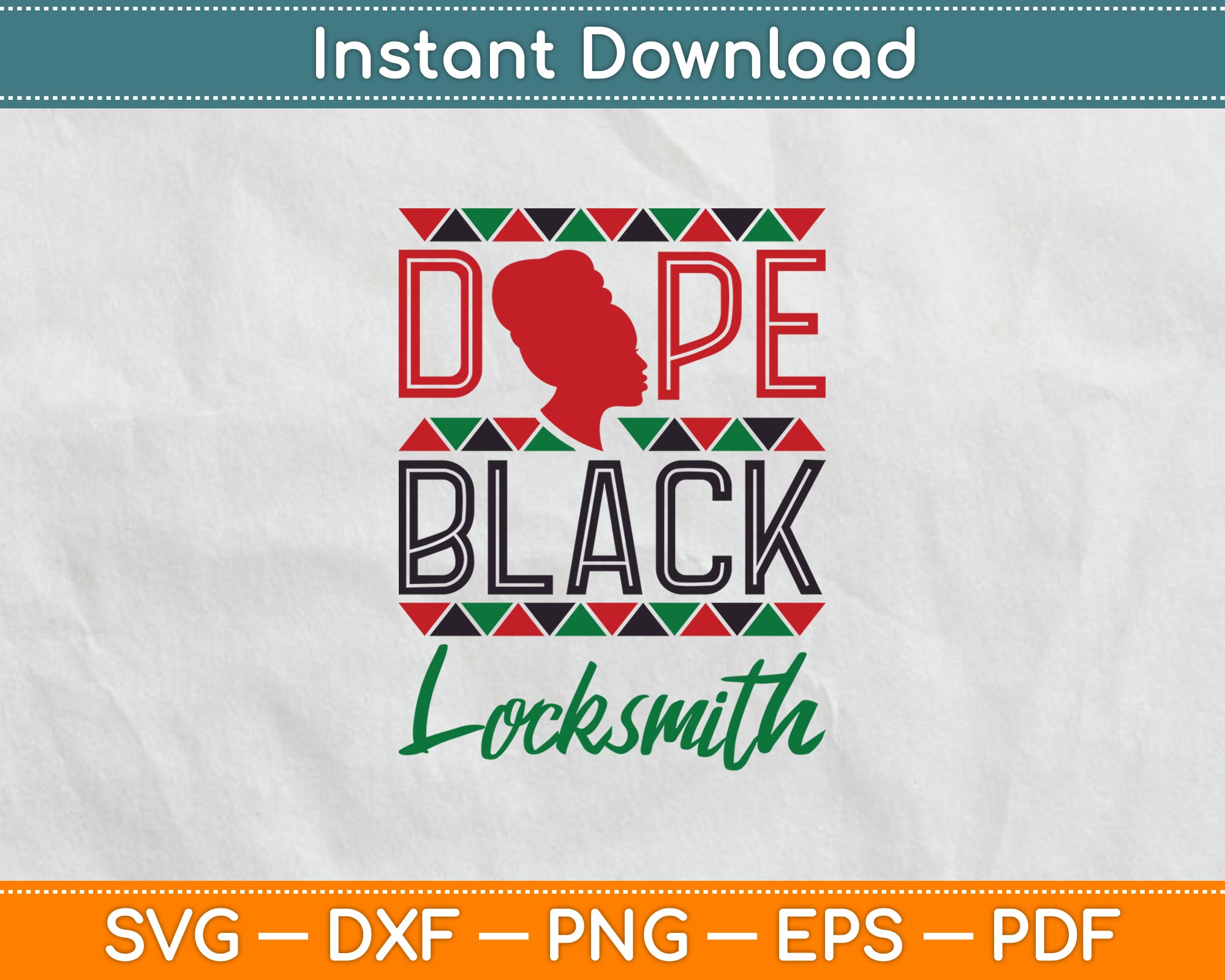 Dope Black Locksmith Lock Picker African American Svg Cutting File ...