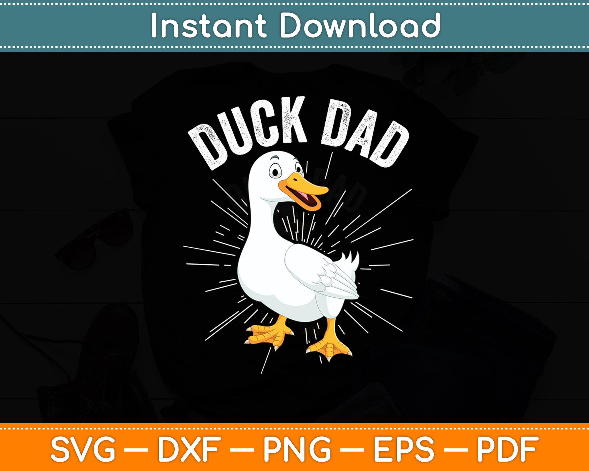 Duck Dad Fathers Day Duck Lover Svg Cutting File – artprintfile