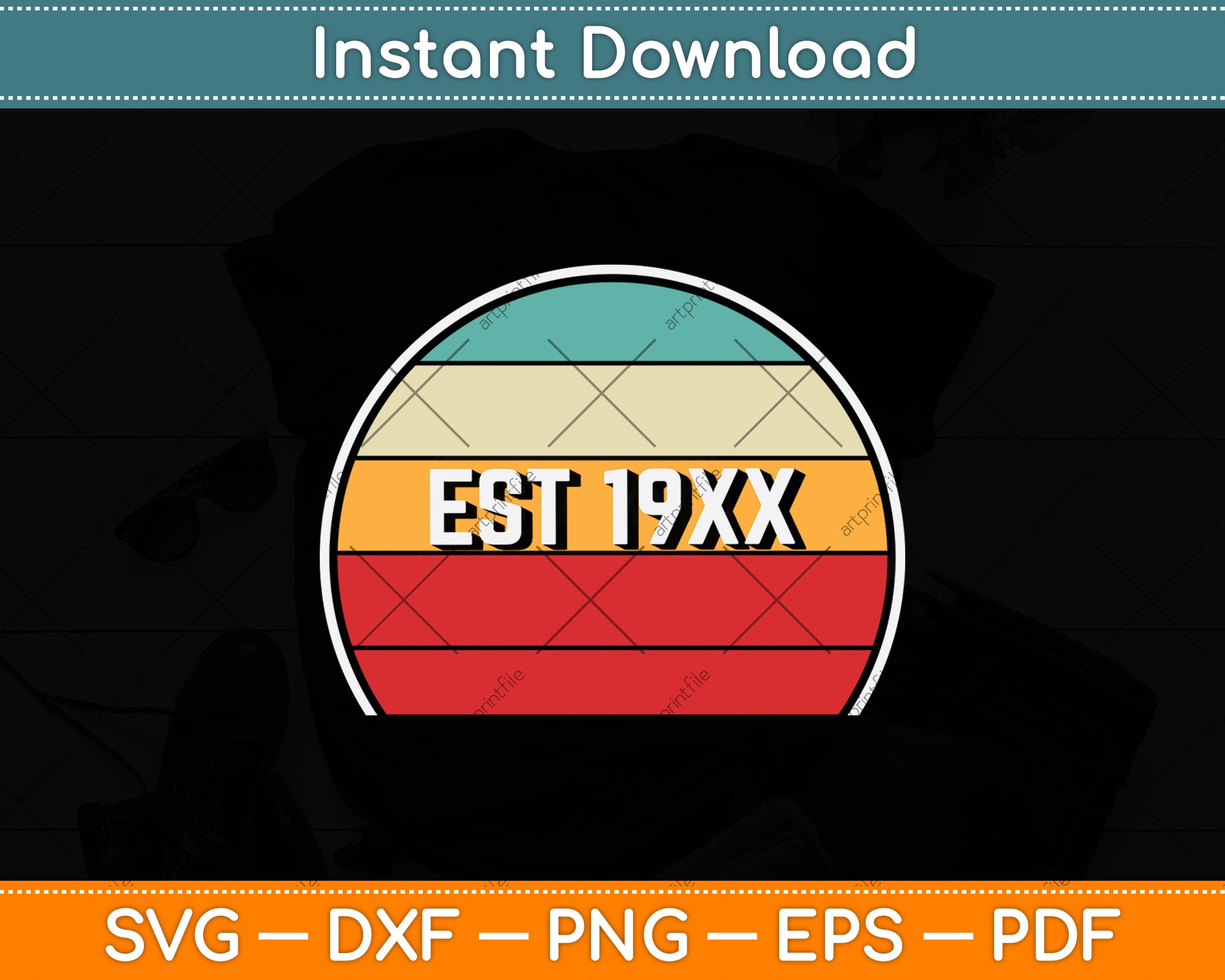 EST 19XX Retro Vintage Svg Cutting File – artprintfile