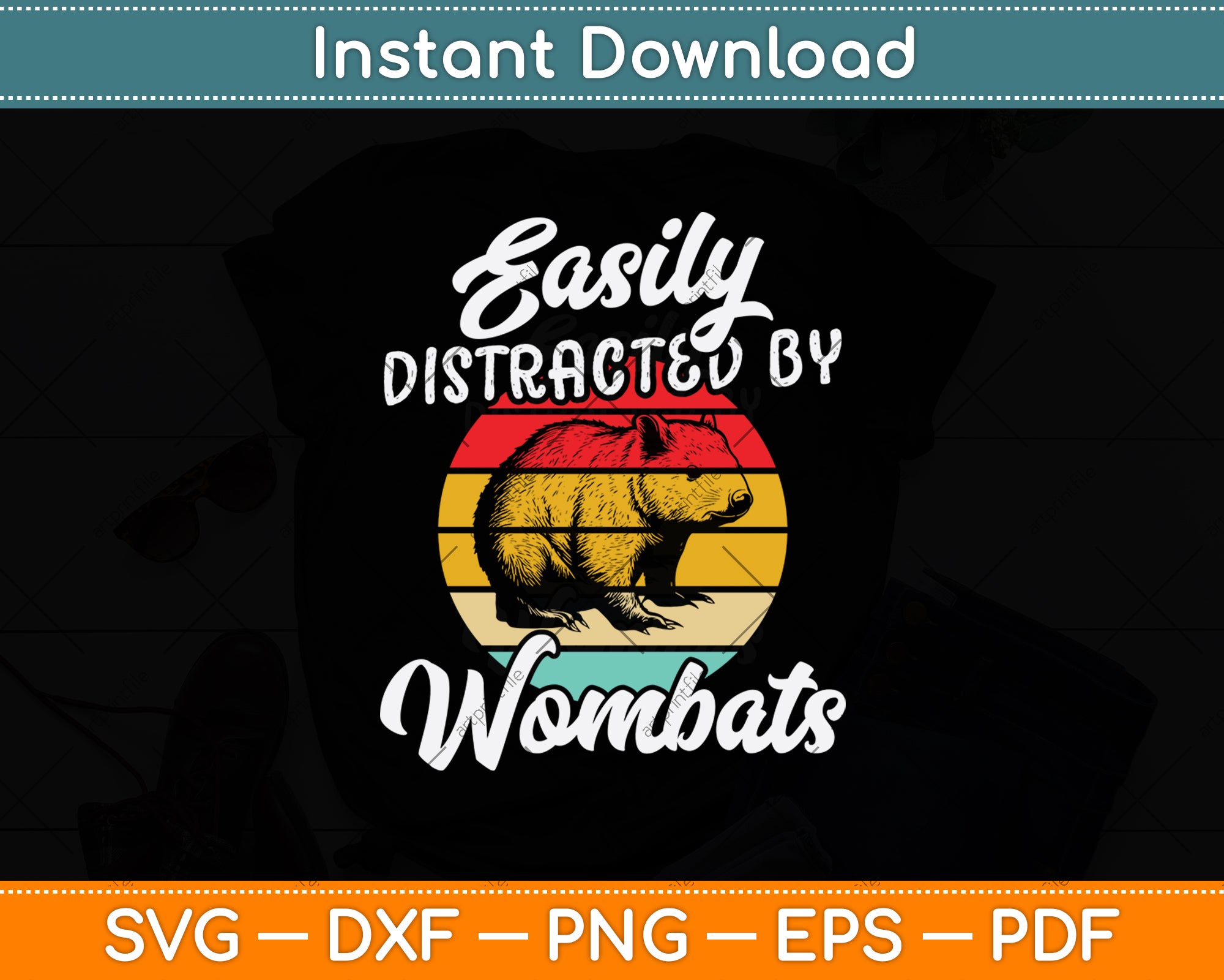 Easily Distracted By Wombats Svg Cutting File – artprintfile