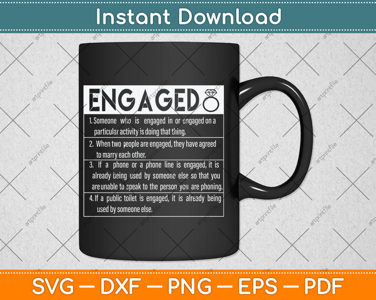 Engagement Definition Svg Digital Cutting File – artprintfile