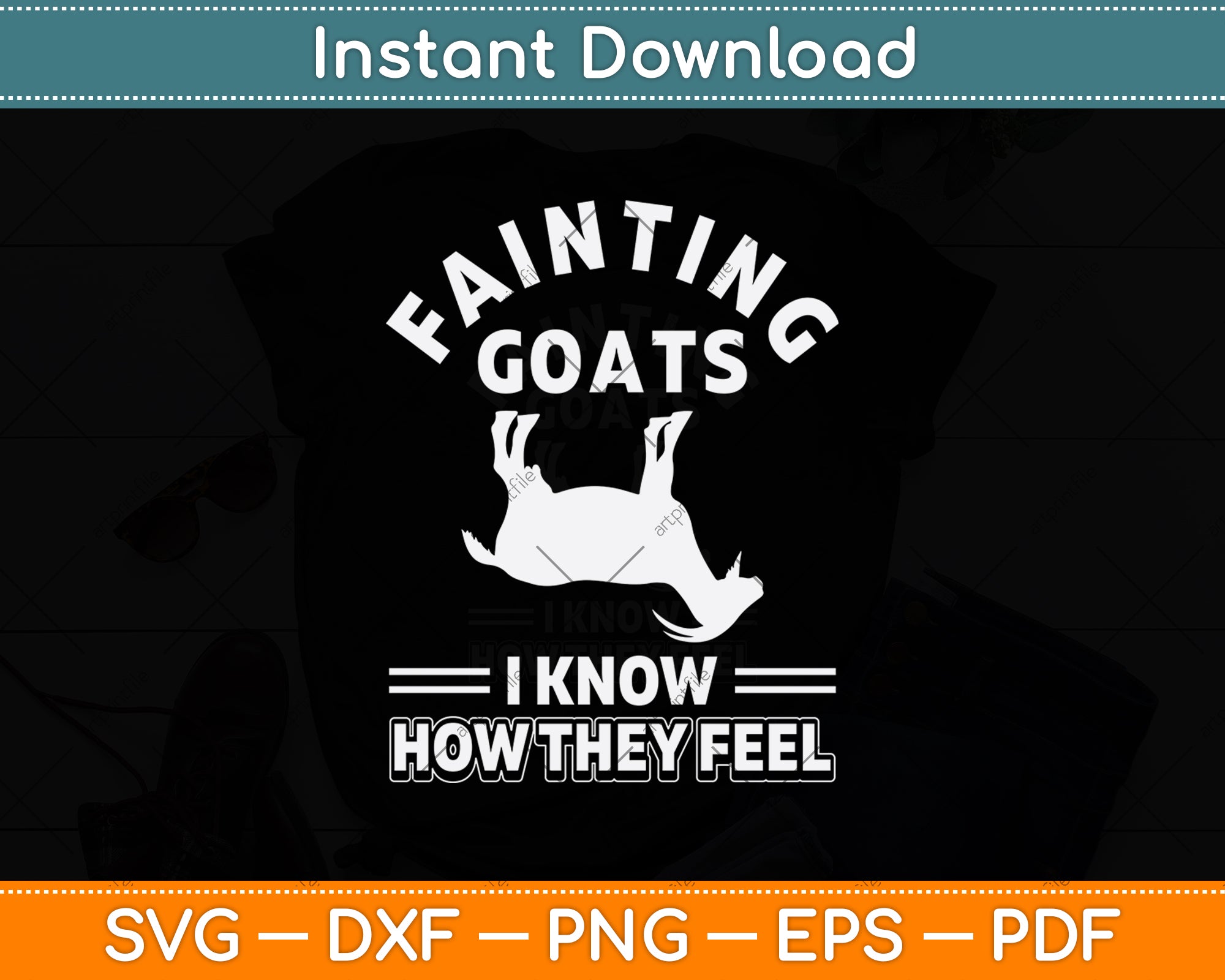 Fainting Goats I Know How They Feel Svg Digital Cutting File – artprintfile