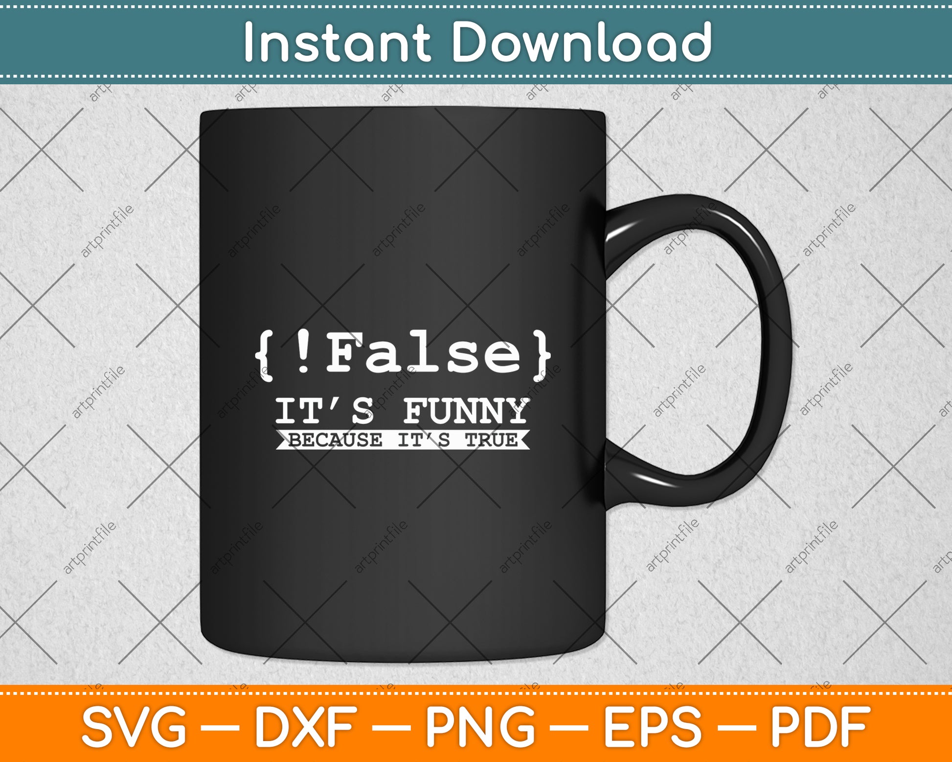 False Programmer Coding Code Coder Software Svg Digital Cut File Artprintfile