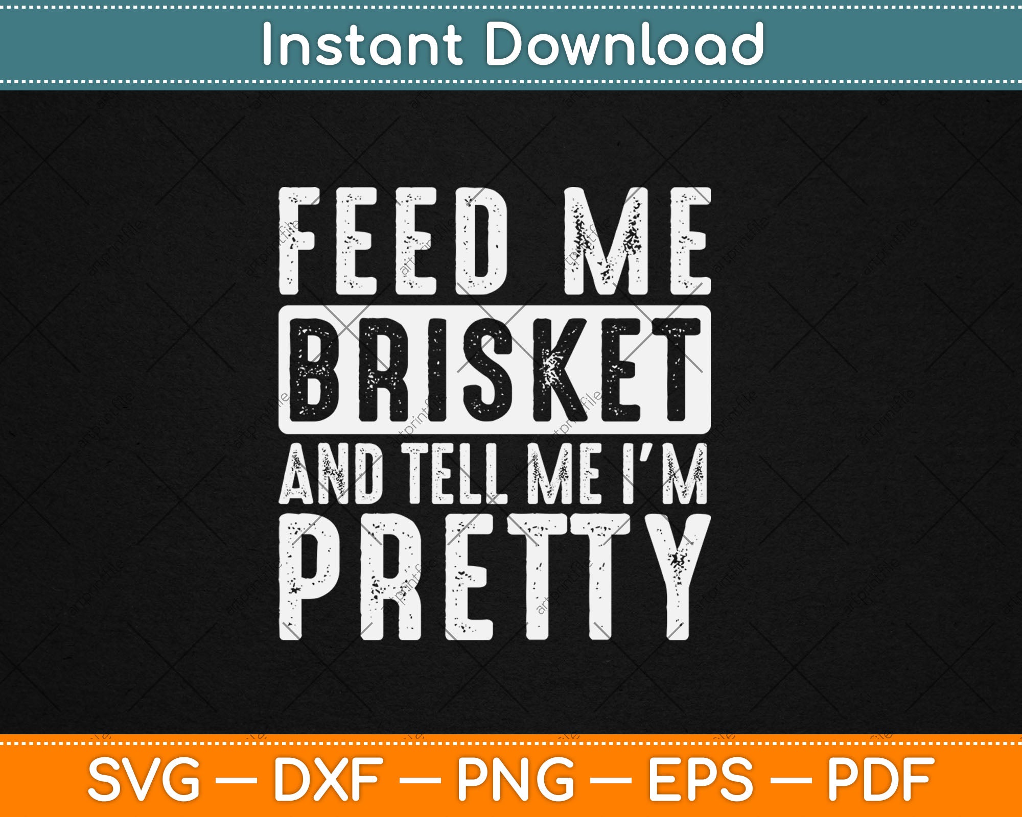 Feed Me Brisket - Pitmaster BBQ Lover Smoker Grilling Svg Cutting File ...