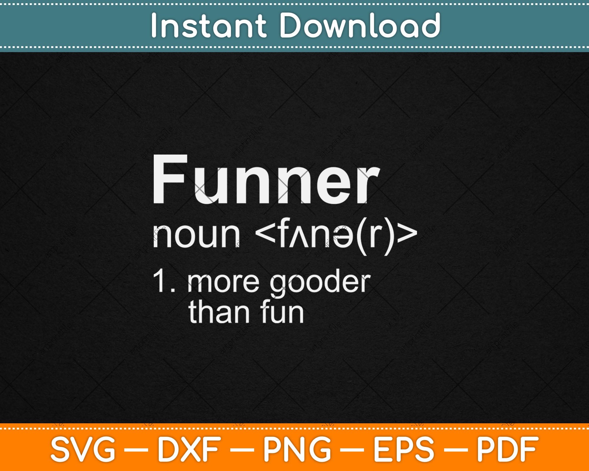 Funner Definition Svg Digital Cutting File – artprintfile