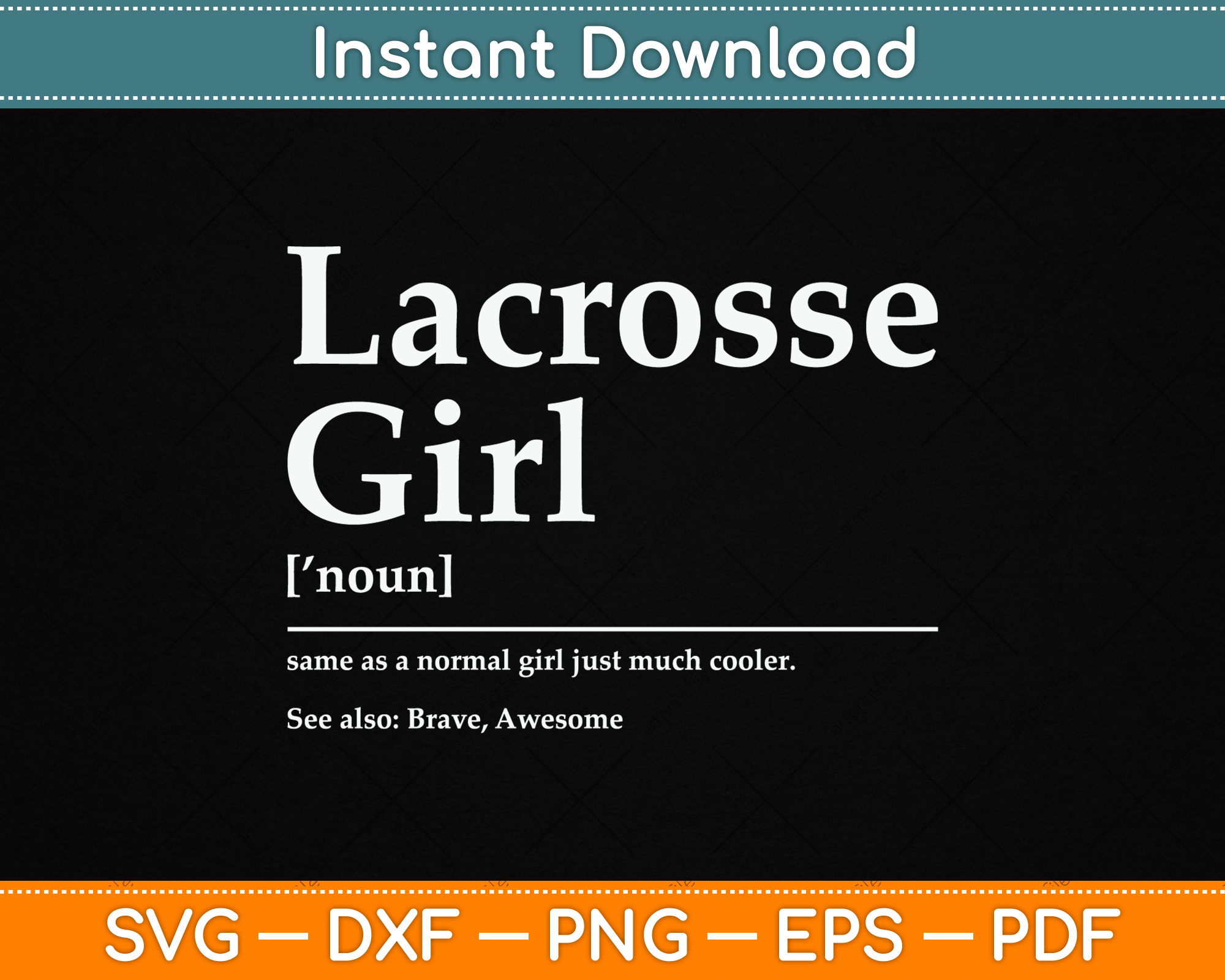 Funny Lacrosse Quote Definition SVG PNG Digital Cutting File – artprintfile