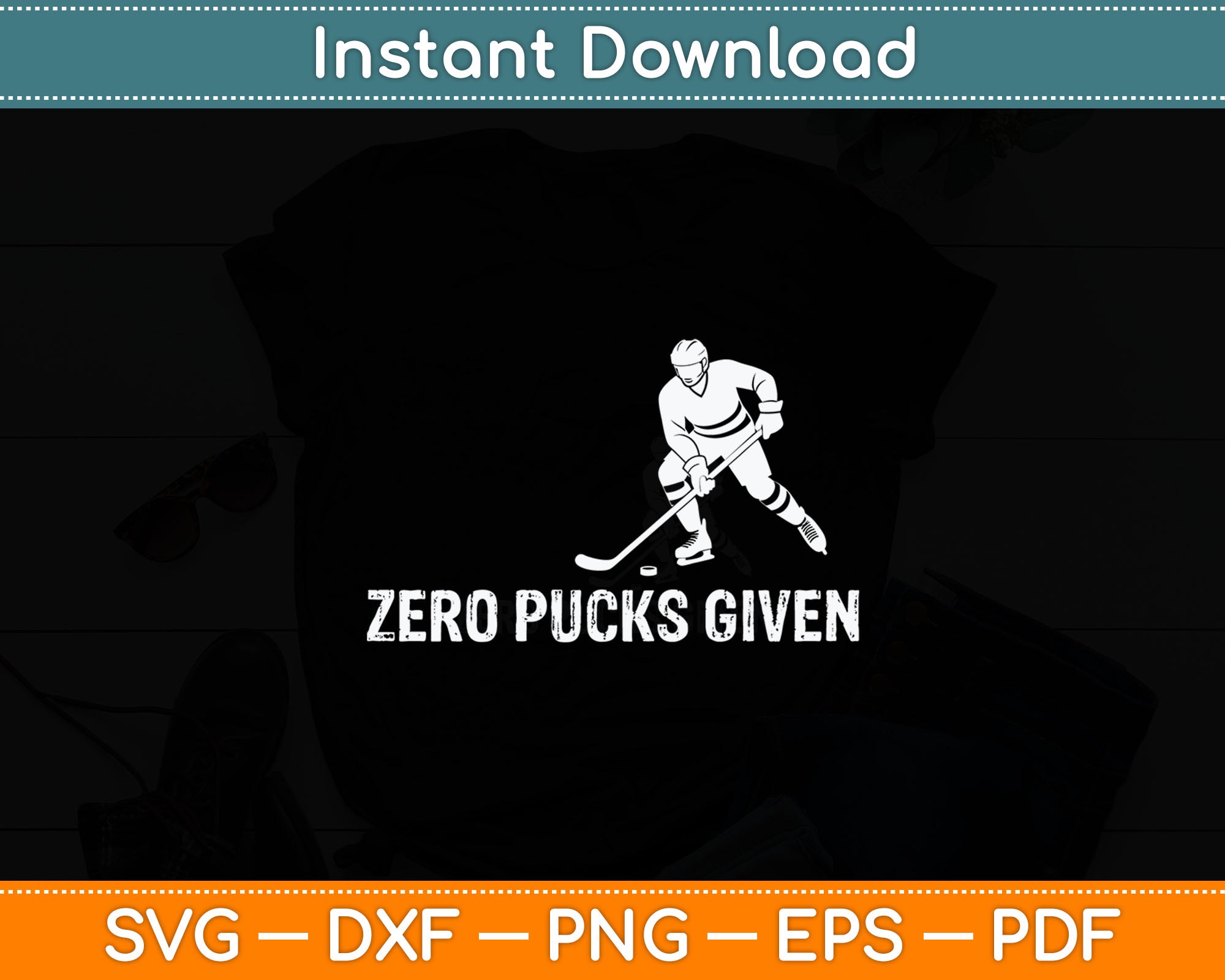 Funny Hockey Zero Pucks Given Sports Player Gift Svg Digital Cut File ...