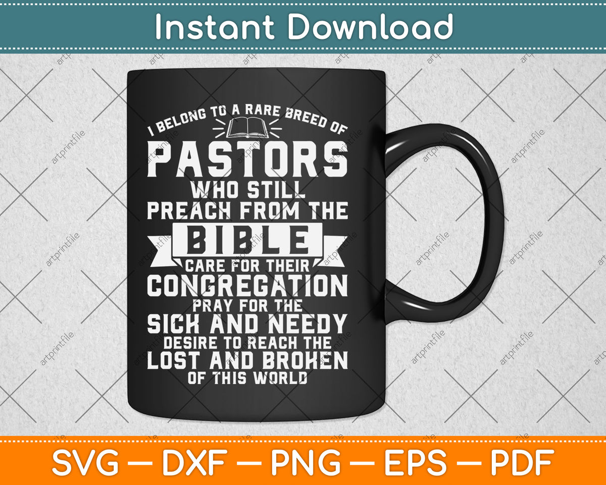 Funny Pastor Appreciation Christian Preacher Svg Digital Cutting File ...