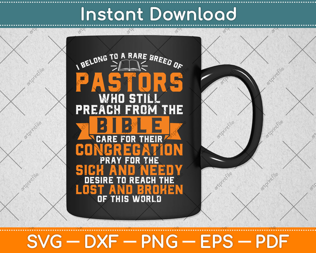 Funny Pastor Appreciation Gift Christian Preacher Svg Digital Cut File ...