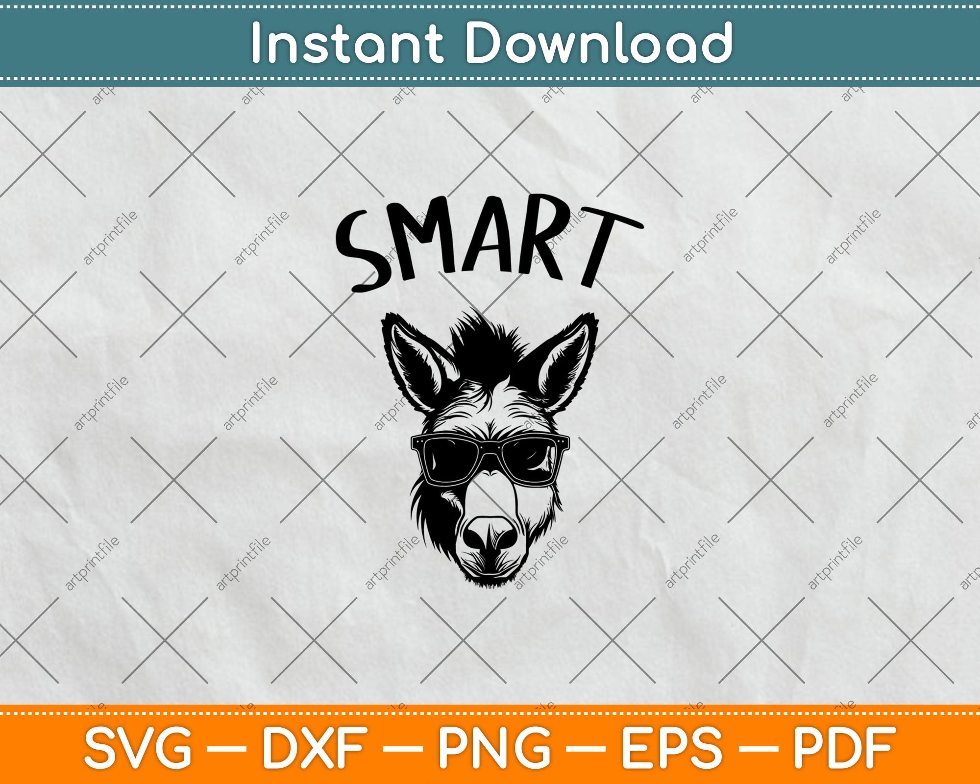 Funny Sarcastic Sayings Smart Ass Donkey Svg Digital Cutting File ...