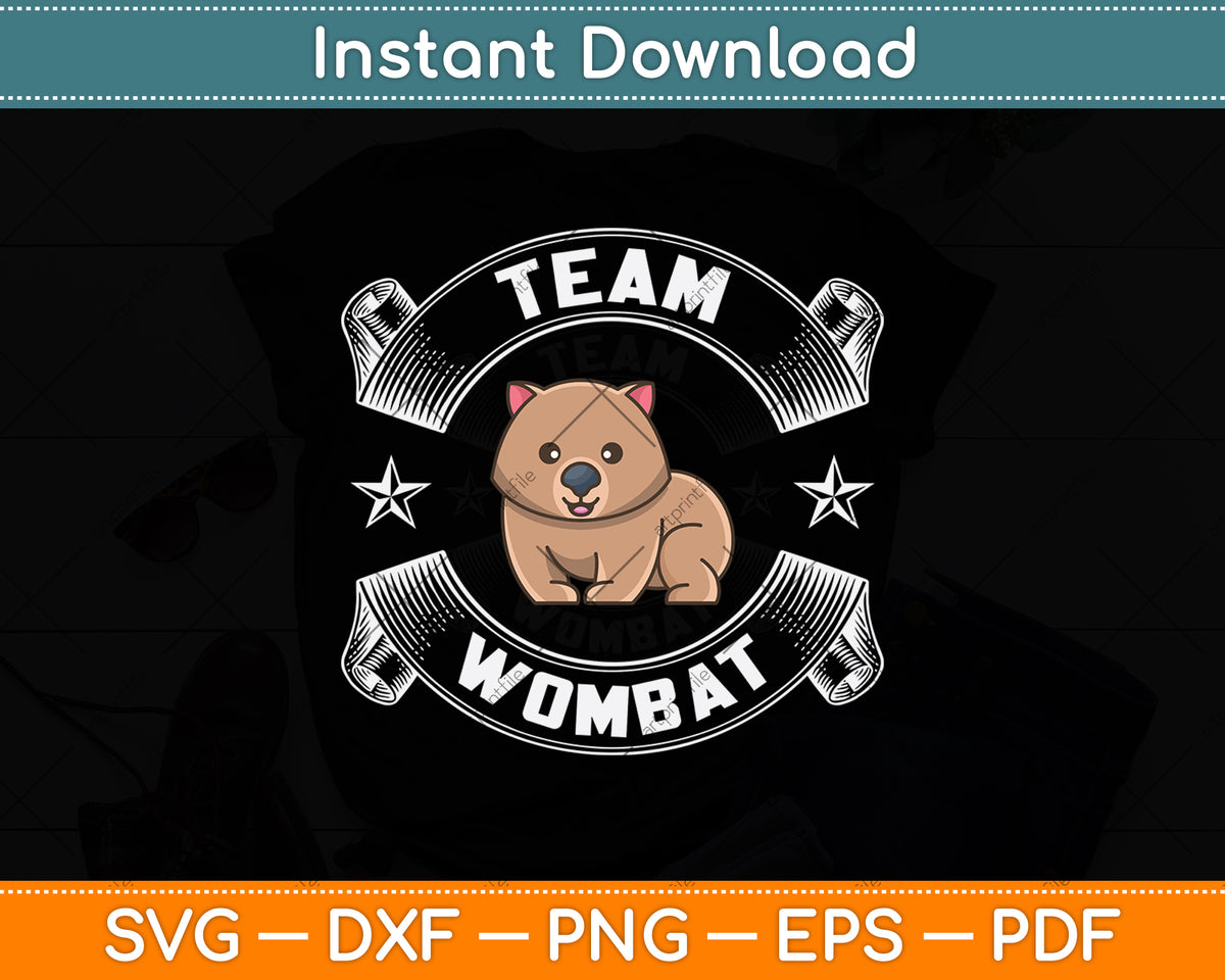 Funny Team Wombat Svg Cutting File – artprintfile