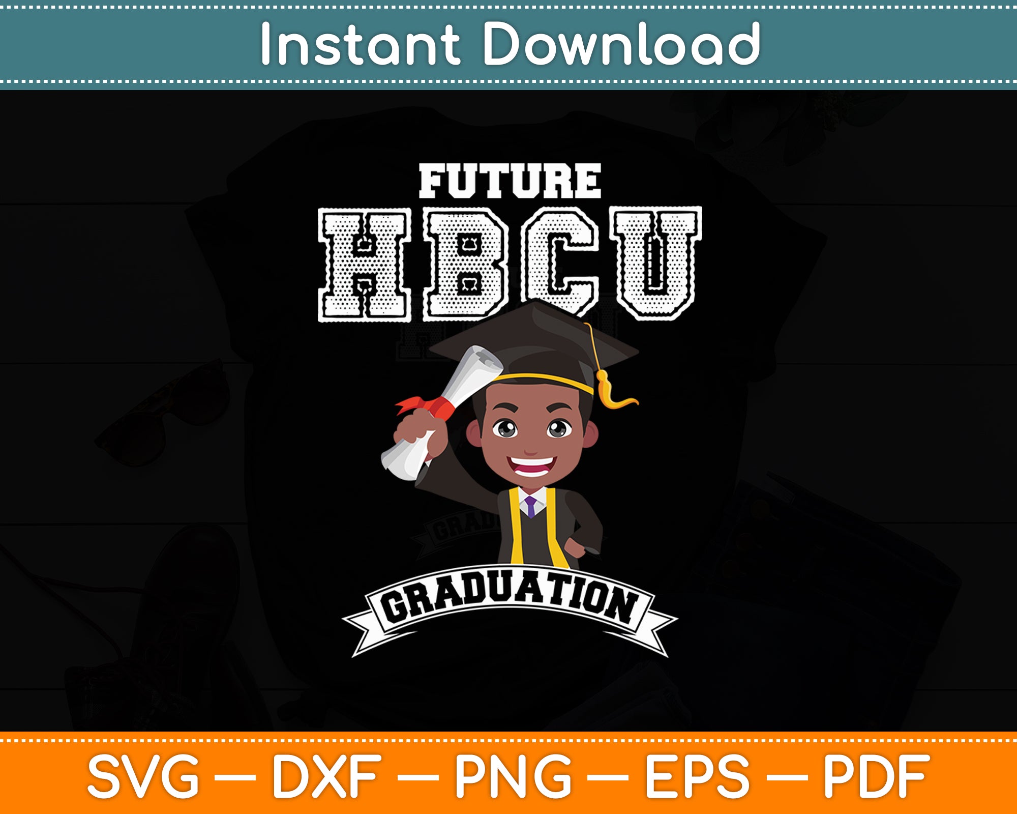 Future HBCU Graduation Black College Dabbing Boy Svg Cutting File ...