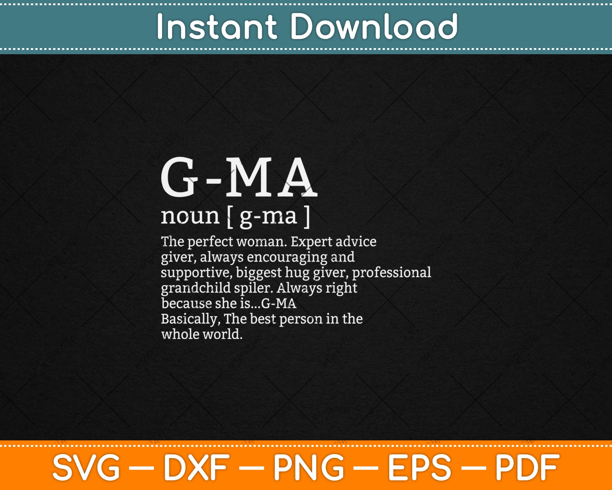G-ma Definition Grandma Mothers Day Svg Digital Cutting File – artprintfile