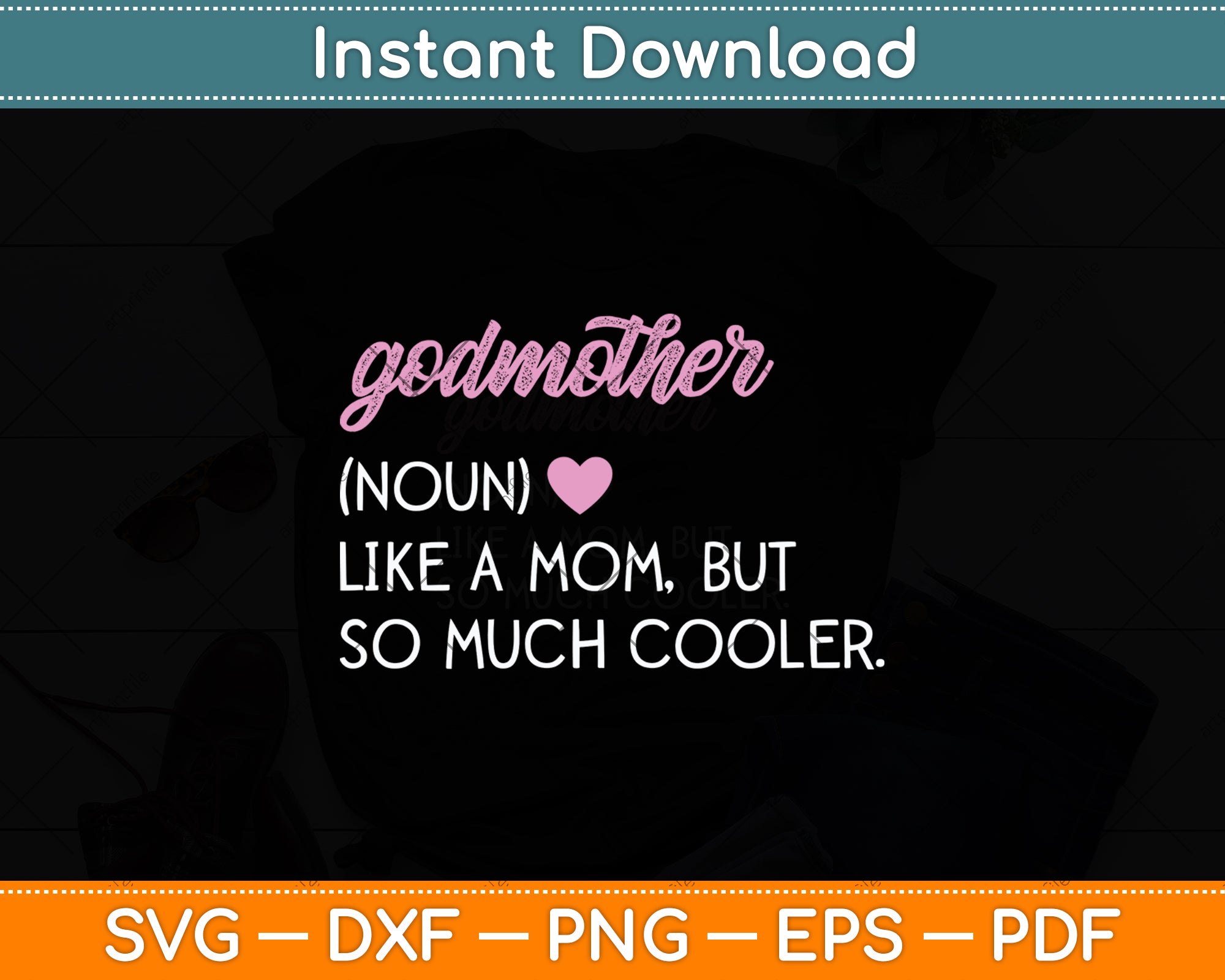 Godmother Definition Cute Mother's Day Svg Digital Cutting File ...