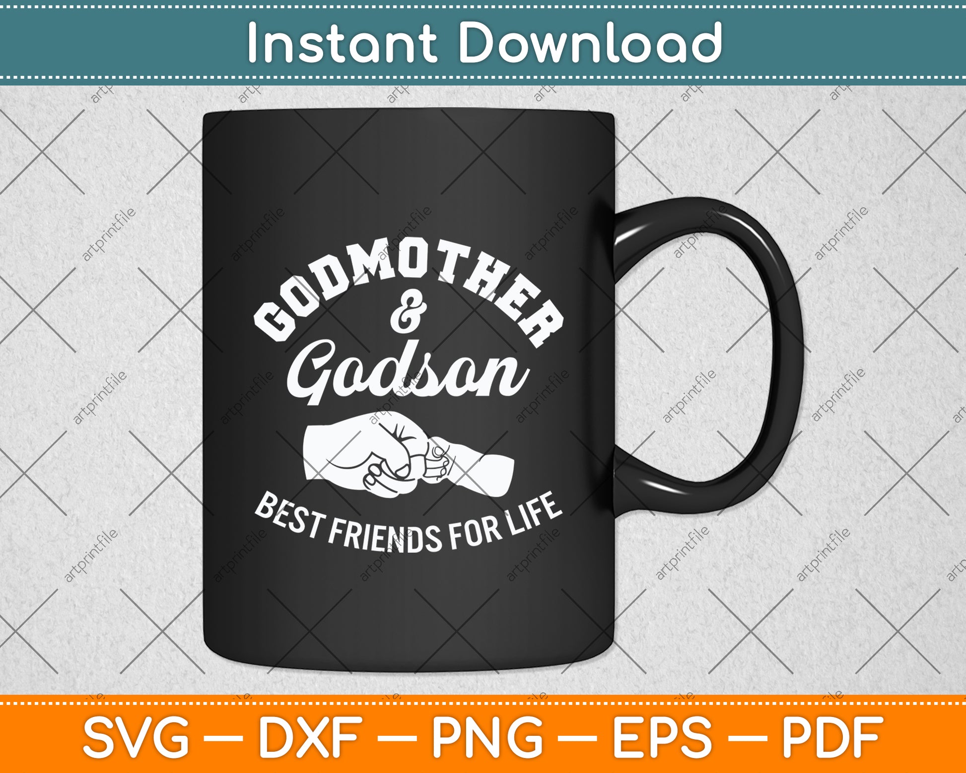 Godmother & Godson Best Friends For Life Svg Digital Cutting File ...