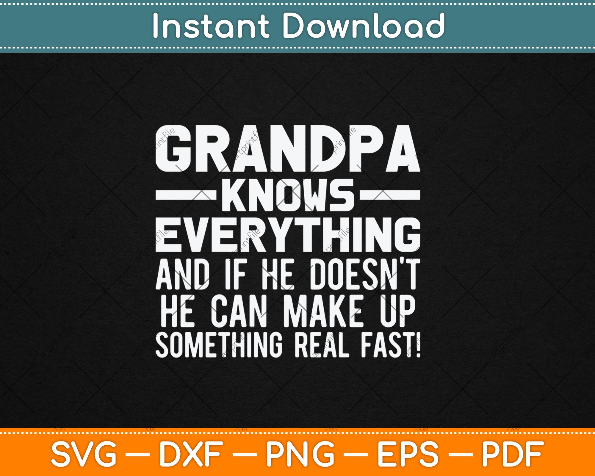 Grandpa Art For Grandpa Men Grandfather's Day Papi Funny Svg Cut File ...