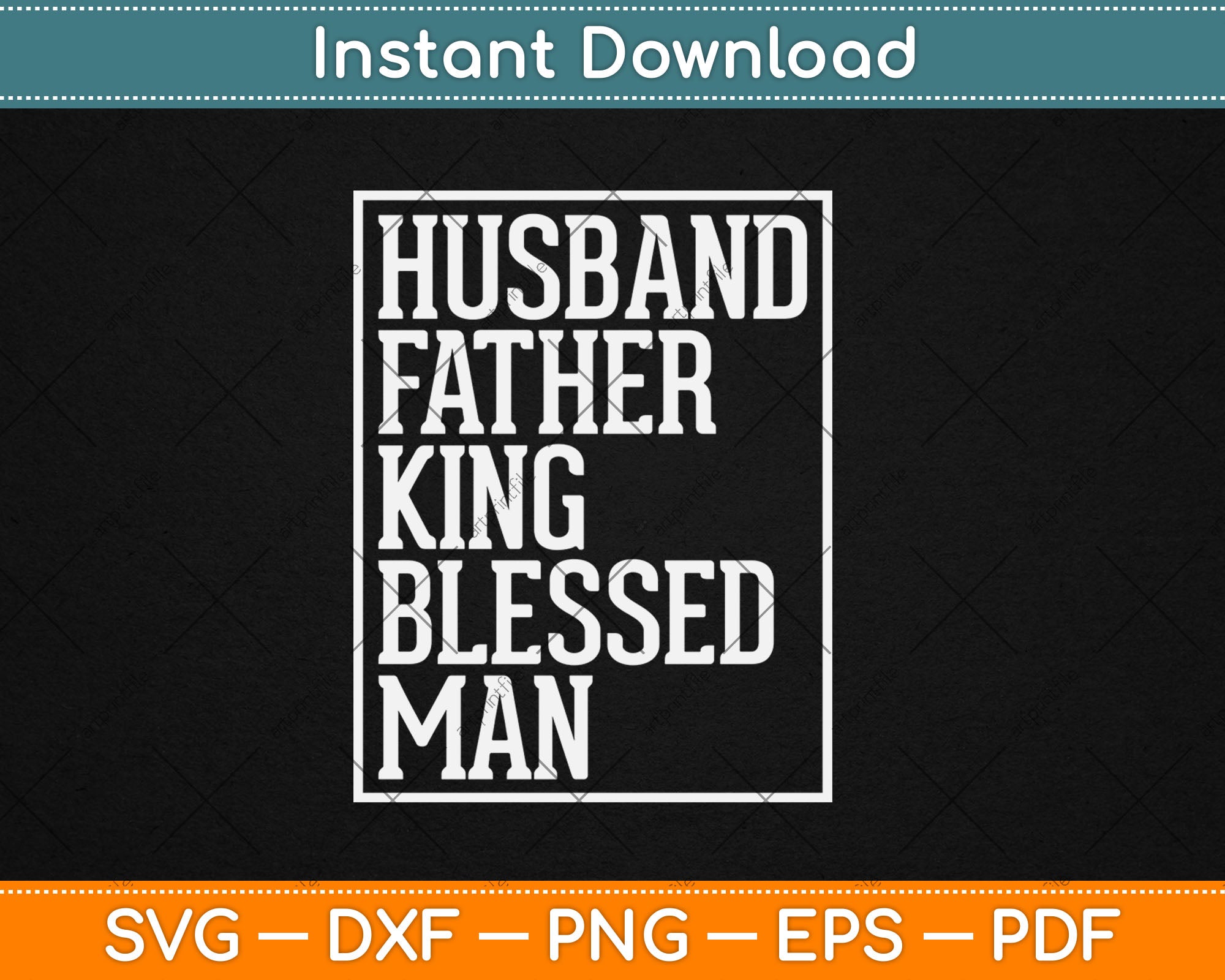 Husband Father King Shirt Blessed Man Black Pride Dad Gift Svg File ...