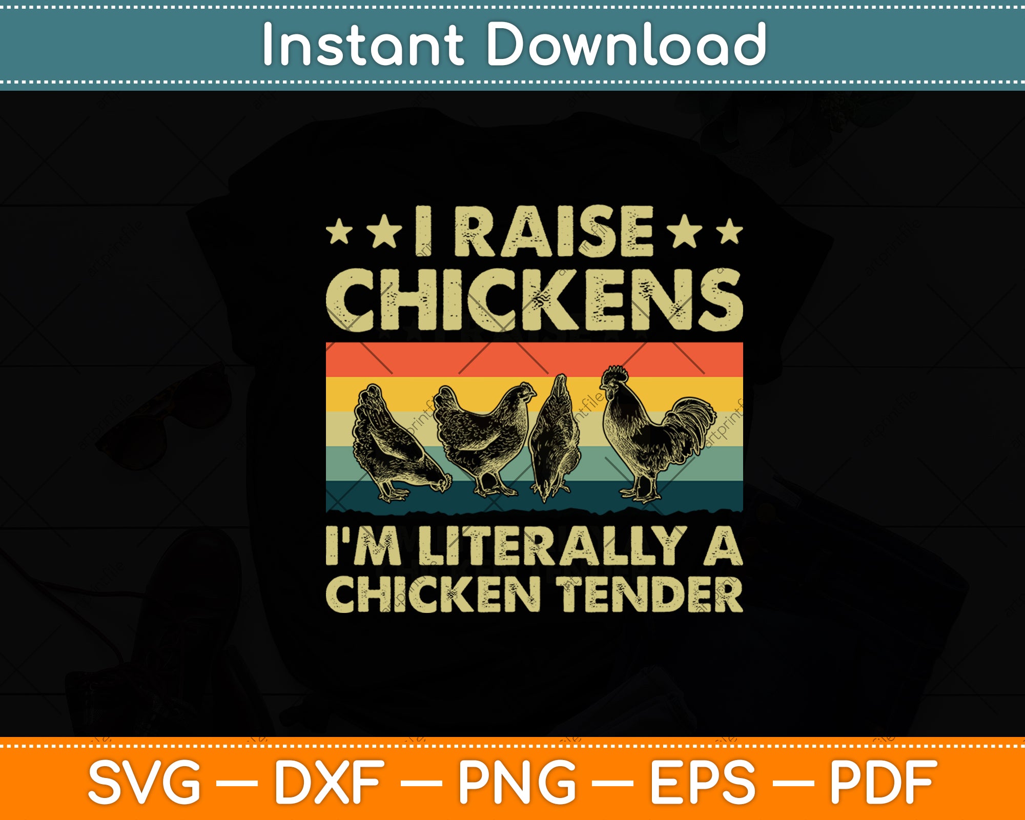 I'm Literally A Chicken Tender Poultry Chicken Farmer Svg Cutting File ...