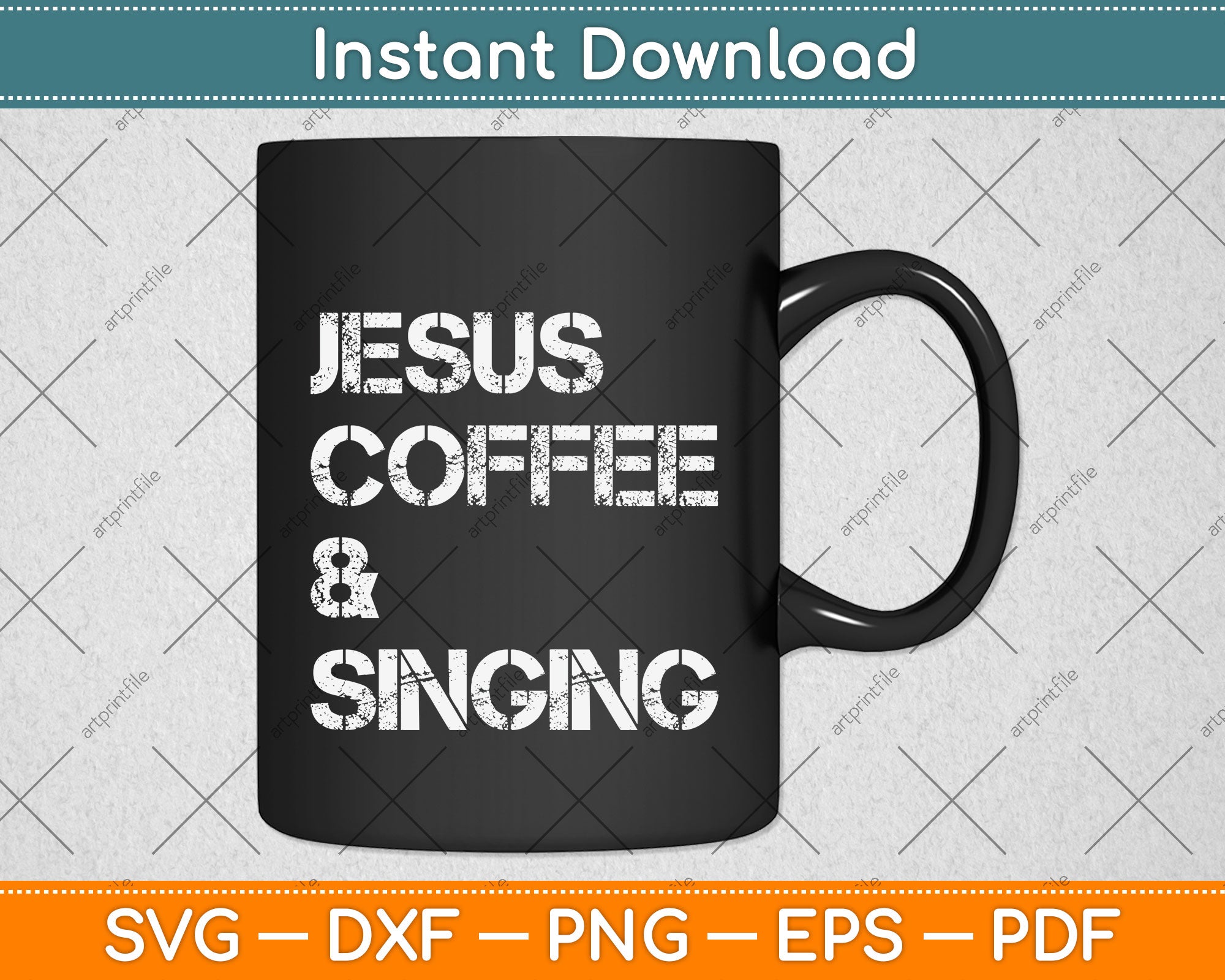 Jesus Coffee & Singing Svg Cutting File – artprintfile